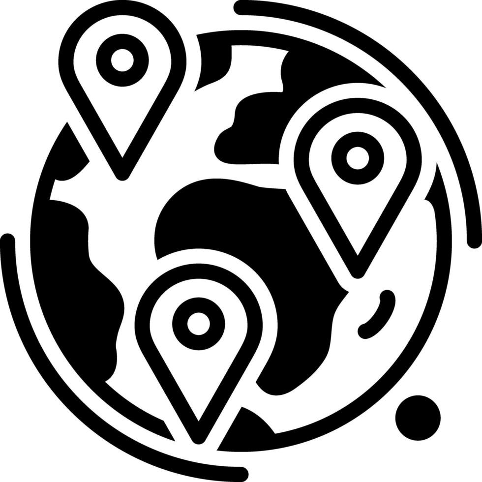 solid icon for geotracking 24874652 Vector Art at Vecteezy