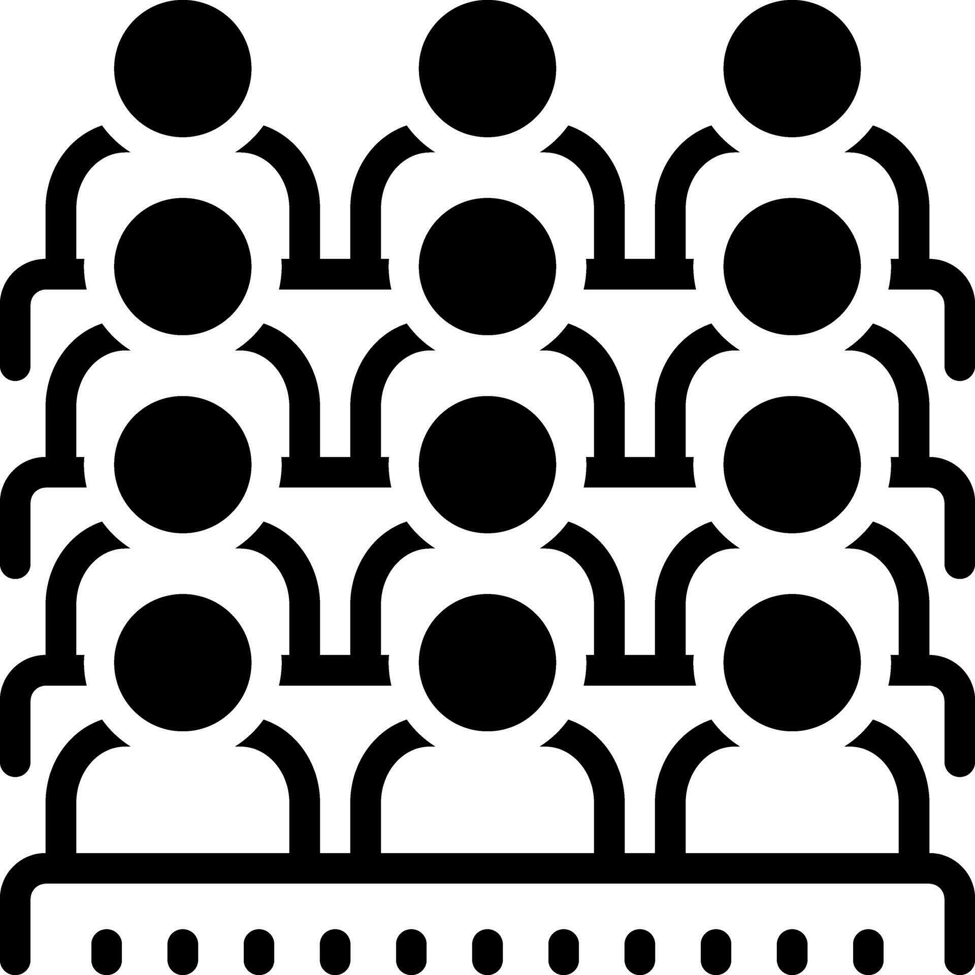 solid icon for audience 24874899 Vector Art at Vecteezy