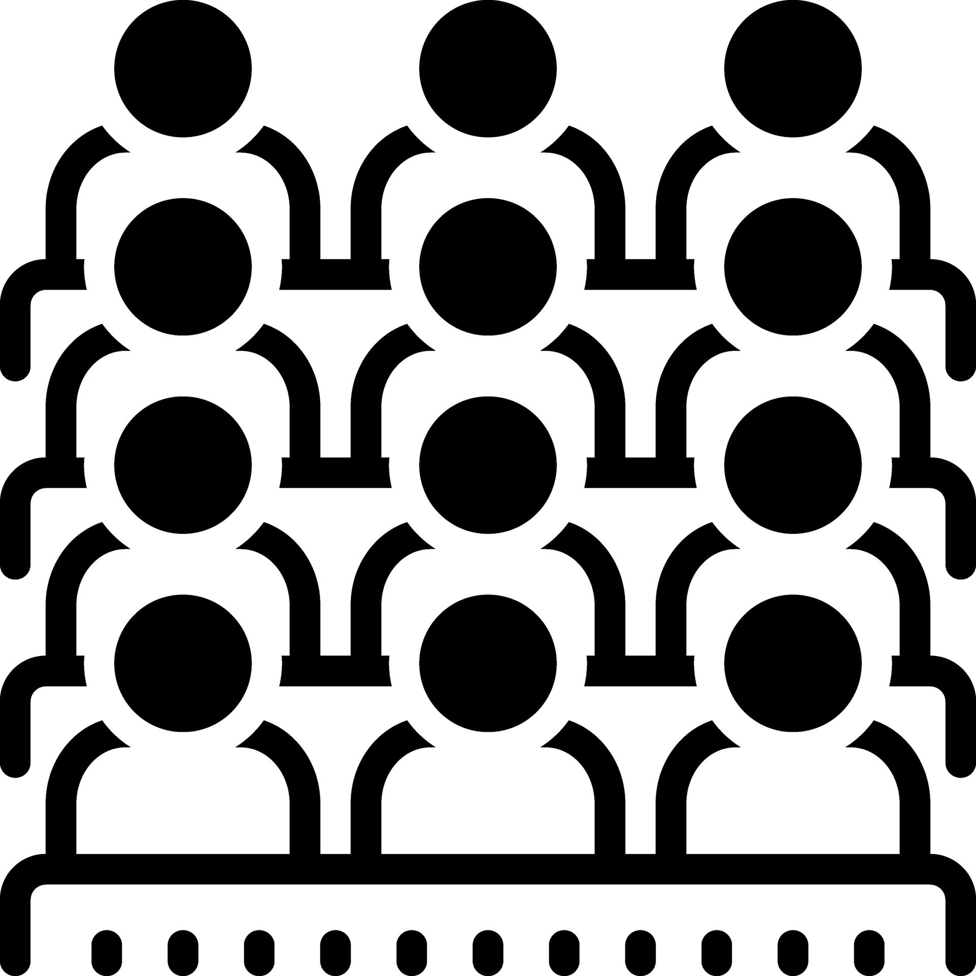 solid icon for audience 24874899 Vector Art at Vecteezy