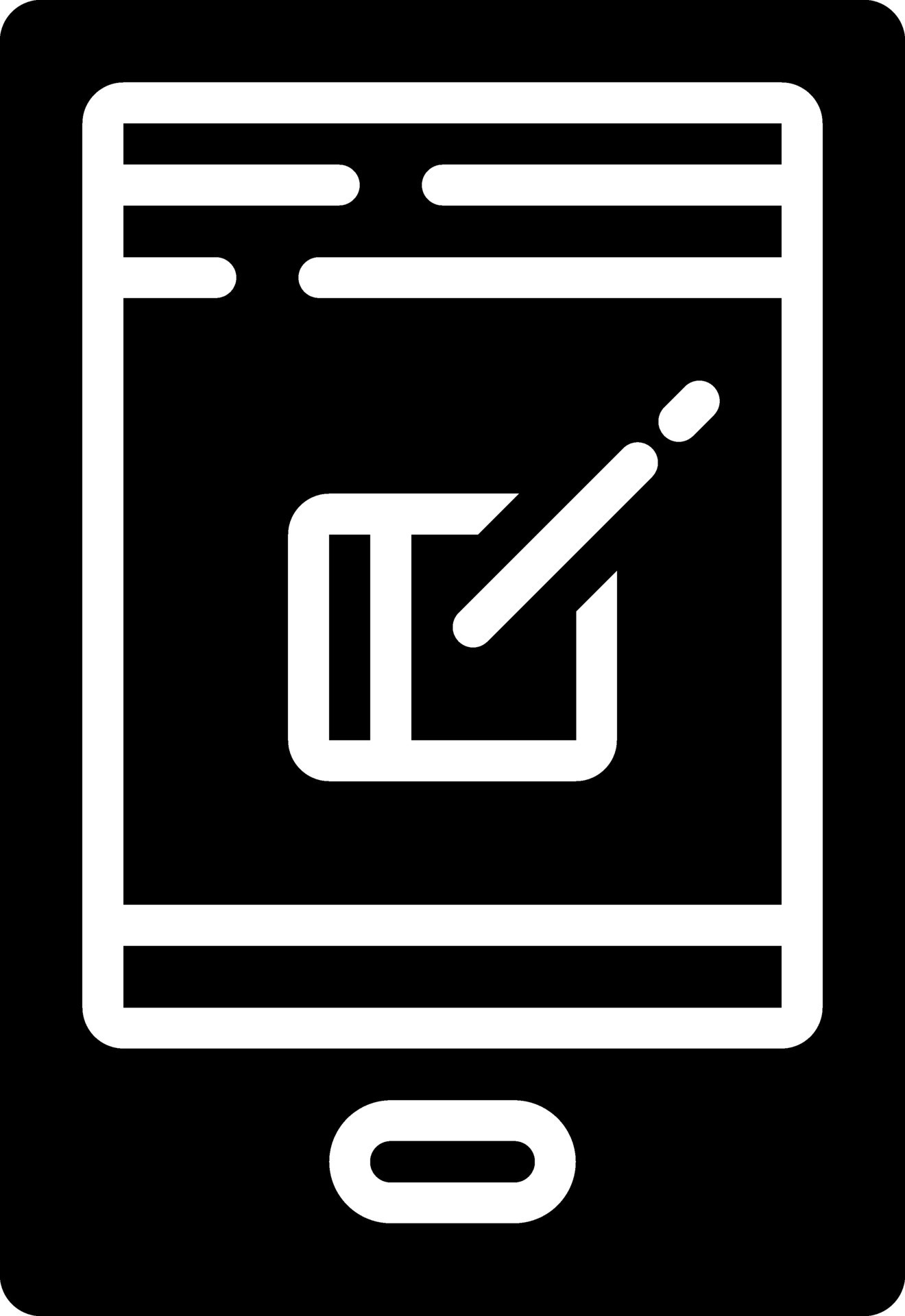 solid icon for post 24874915 Vector Art at Vecteezy