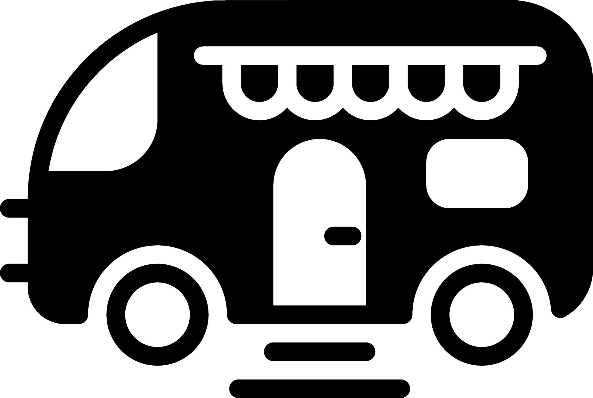 solid icon for caravan 24877417 Vector Art at Vecteezy