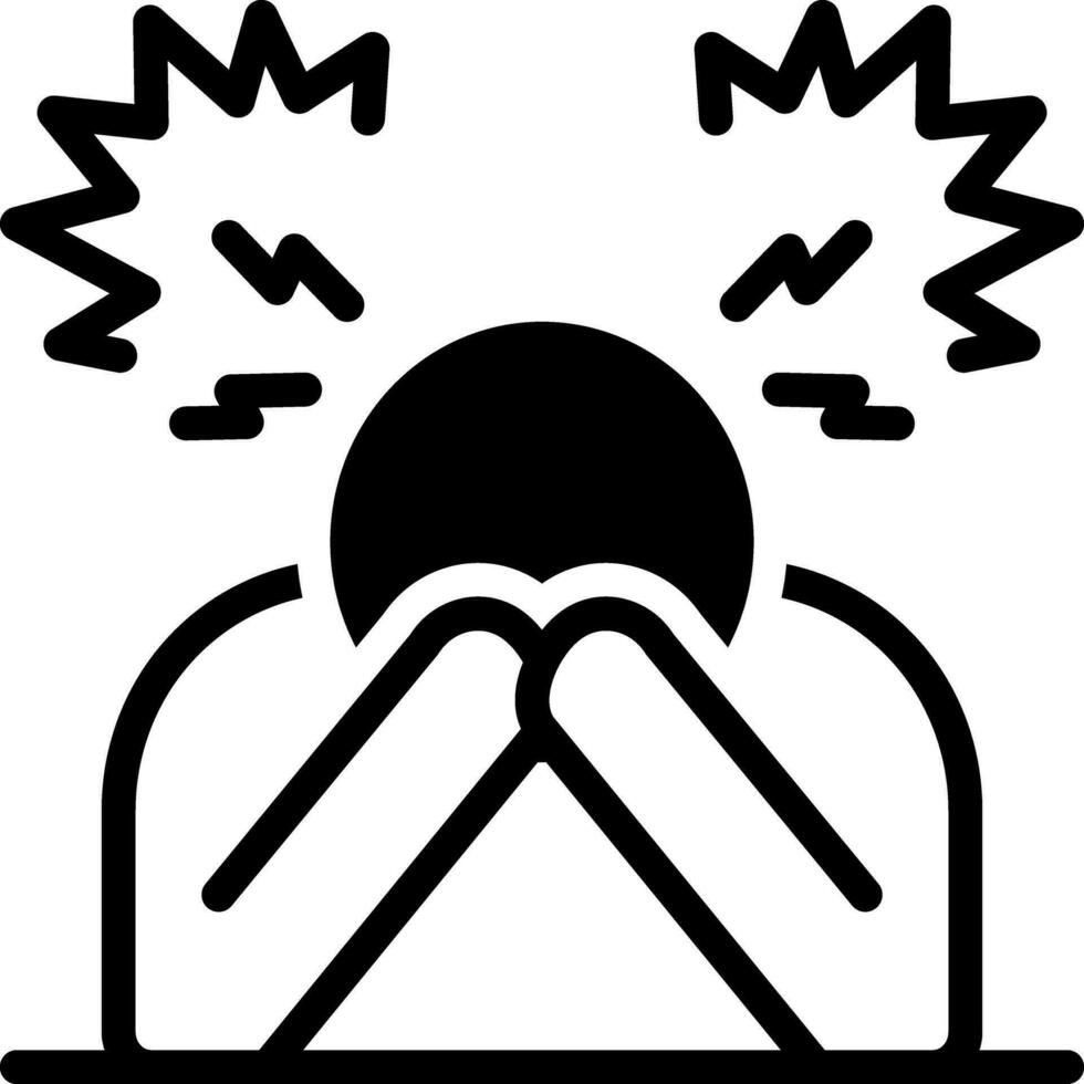 sólido icono para desesperación 24877583 Vector en Vecteezy