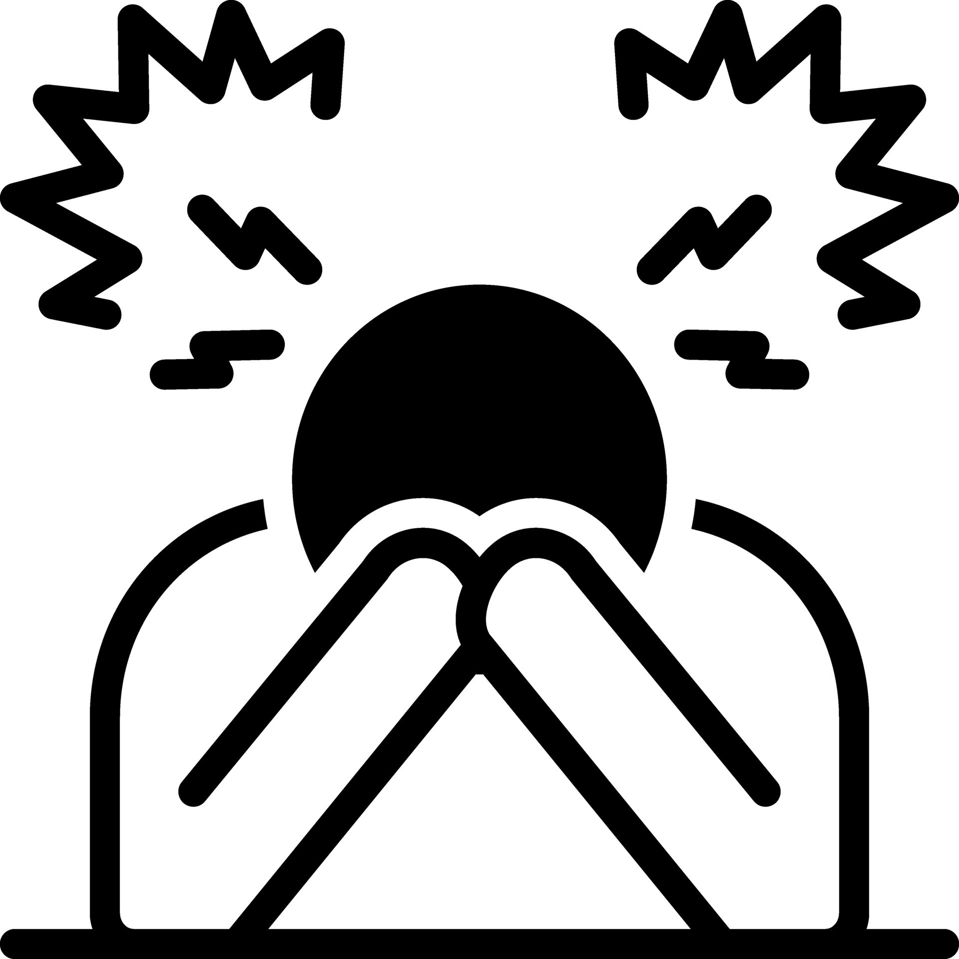 solid icon for despair 24877583 Vector Art at Vecteezy