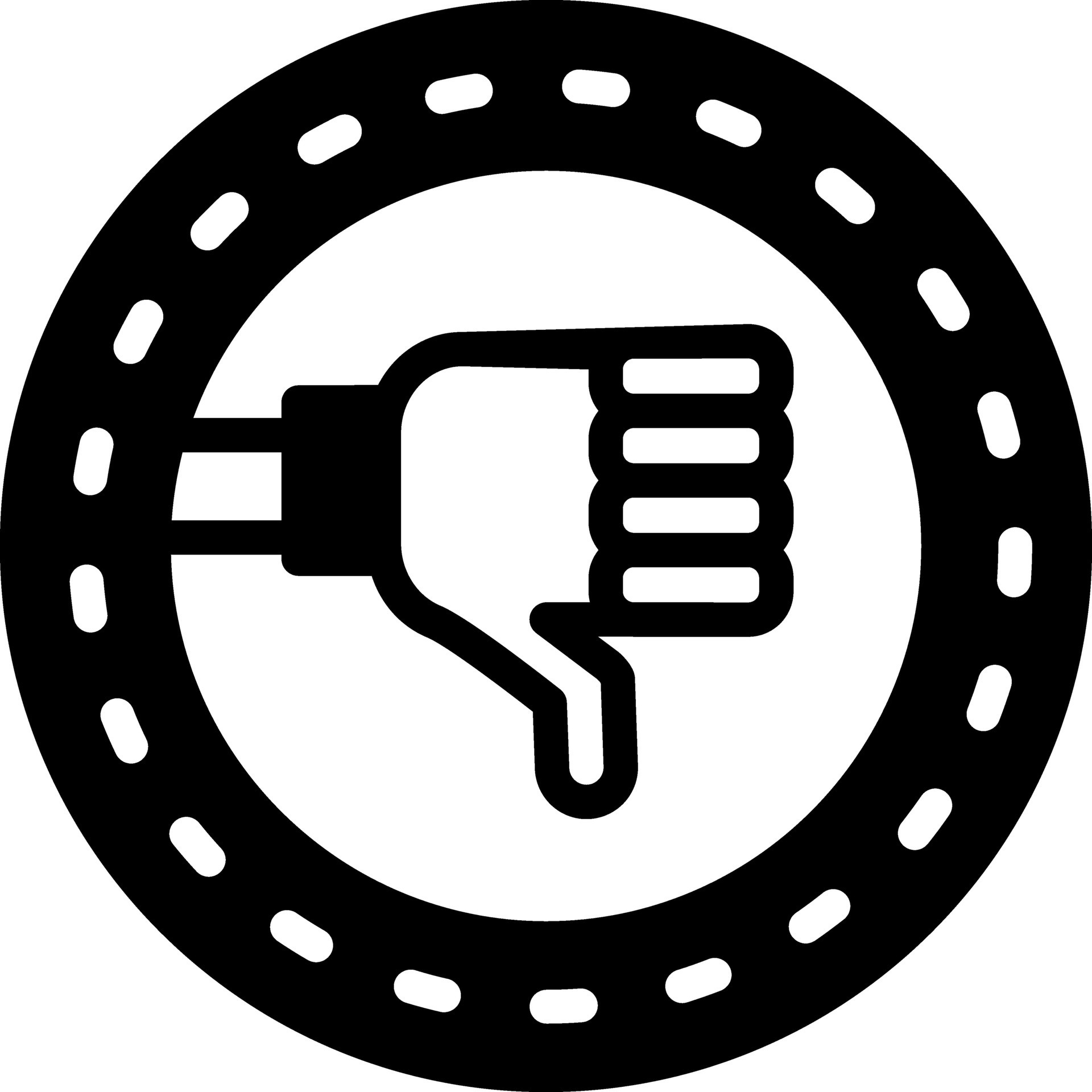 solid icon for fail 24877683 Vector Art at Vecteezy