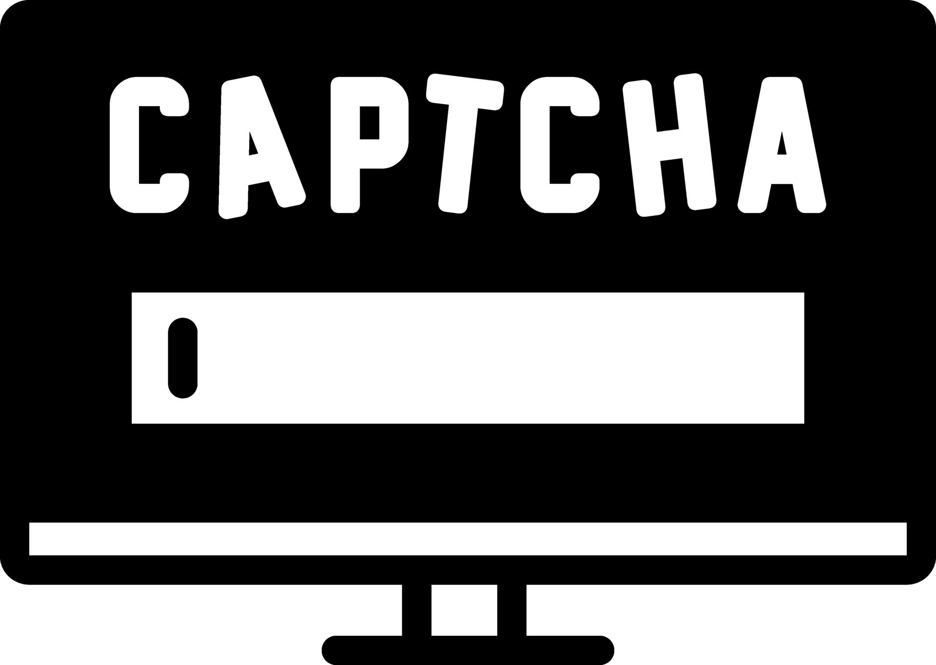 solid icon for captcha 24879158 Vector Art at Vecteezy