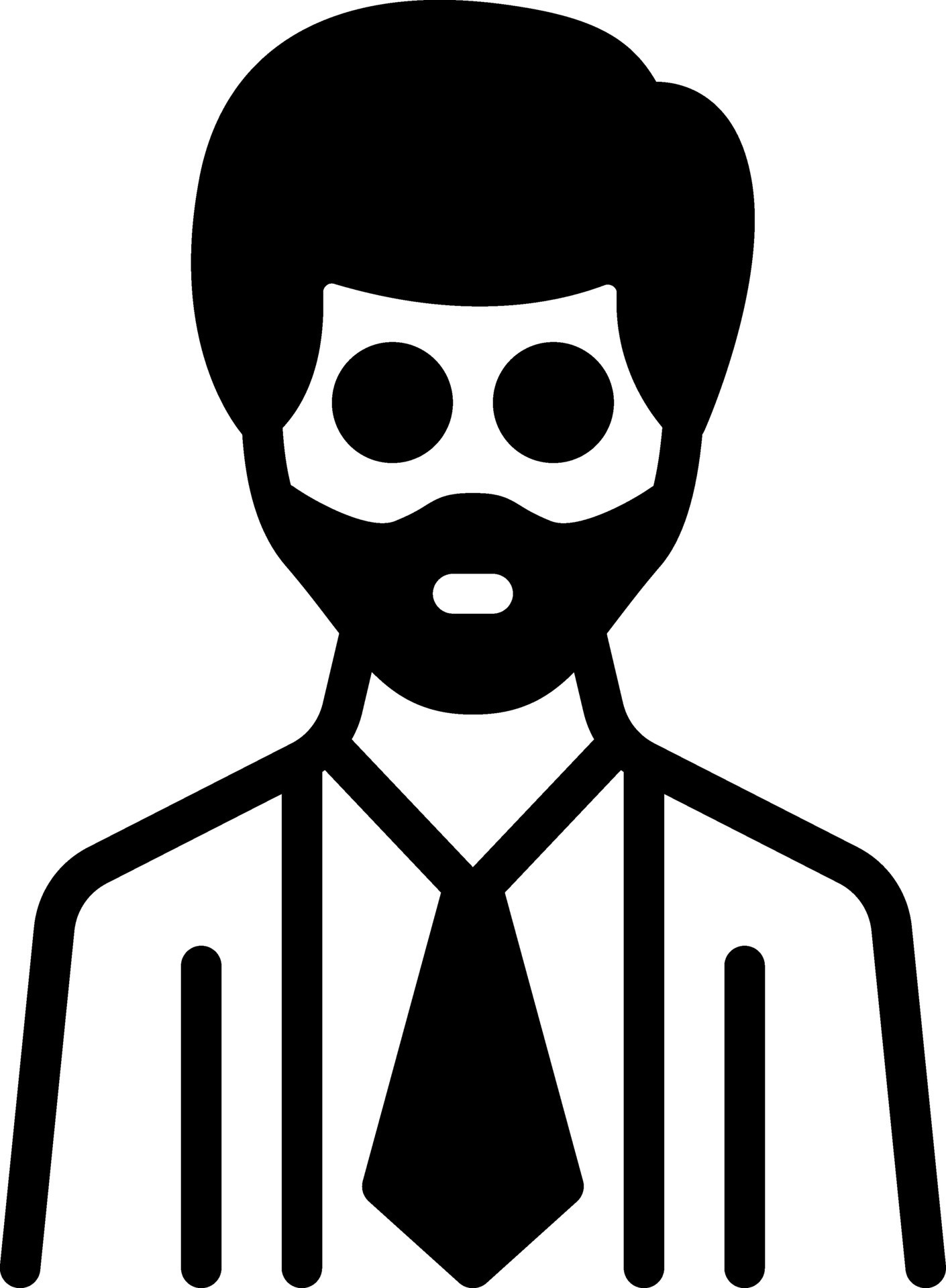 solid icon for uncle 24881433 Vector Art at Vecteezy