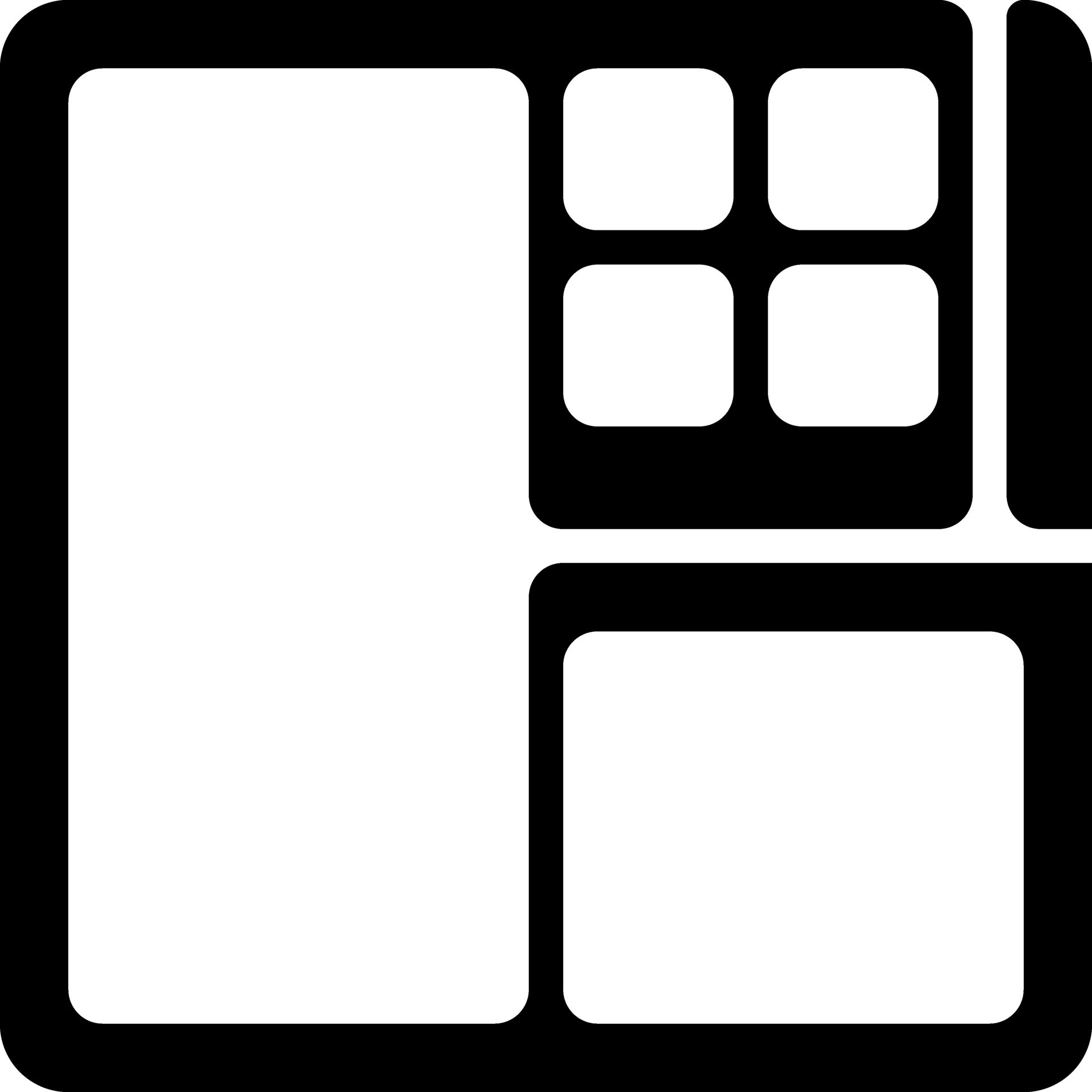 solid icon for layout 24881975 Vector Art at Vecteezy