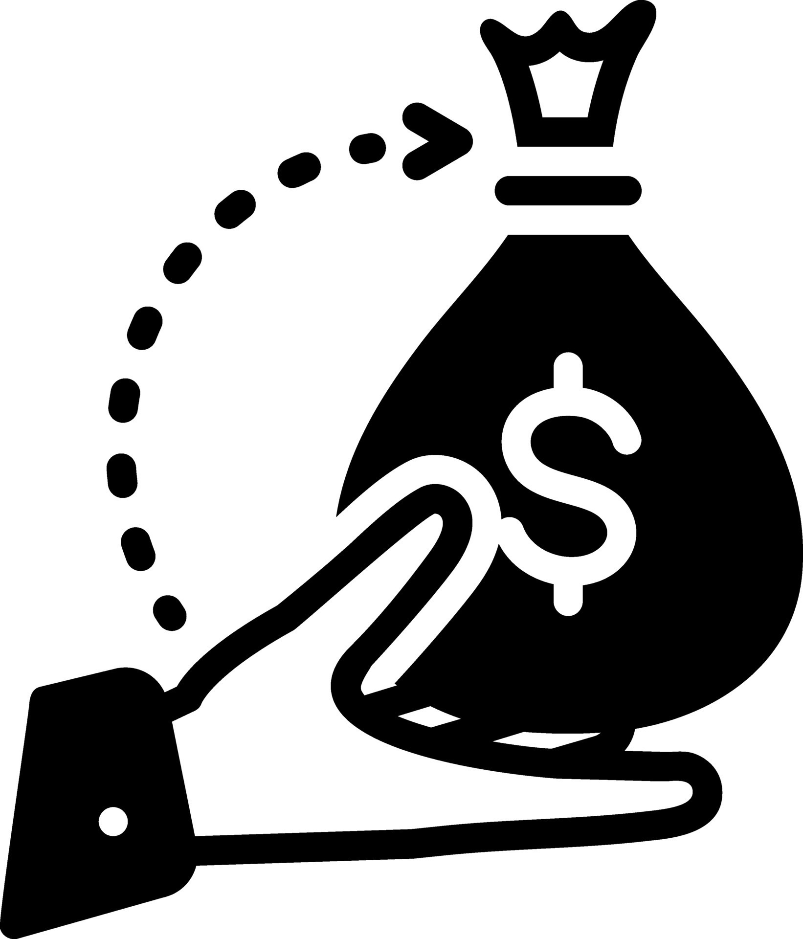 solid icon for borrower 24882536 Vector Art at Vecteezy