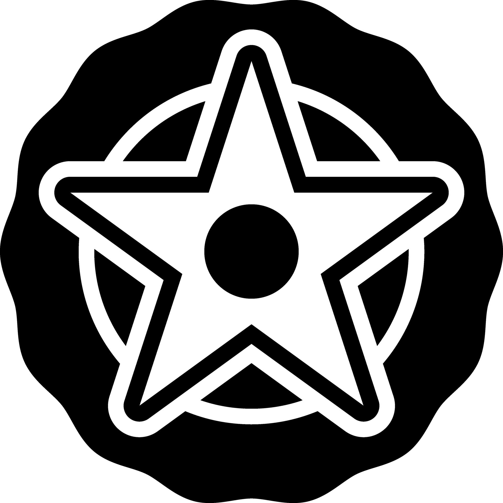 solid icon for badge 24882607 Vector Art at Vecteezy