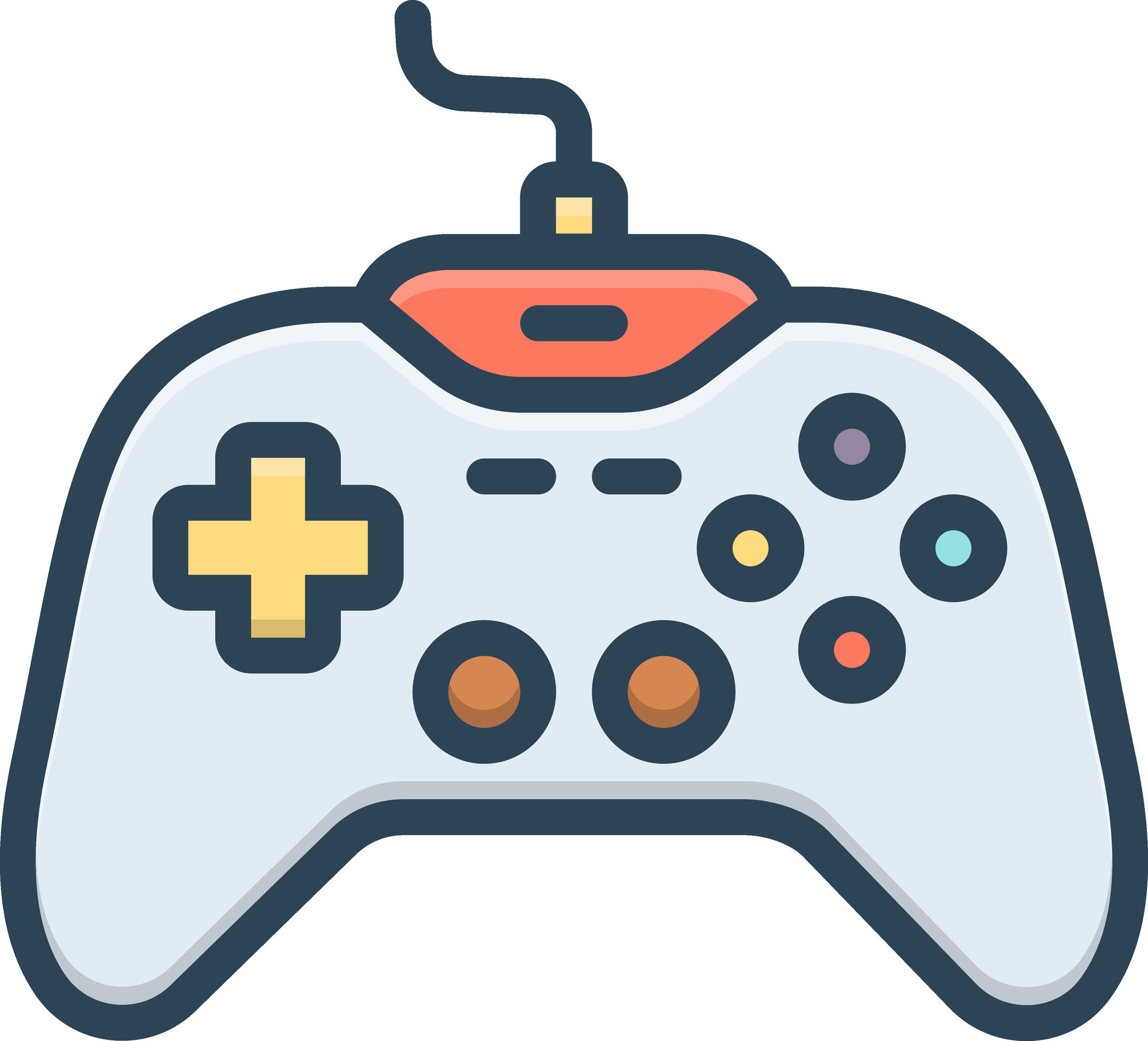 color icon for controller 24882669 Vector Art at Vecteezy