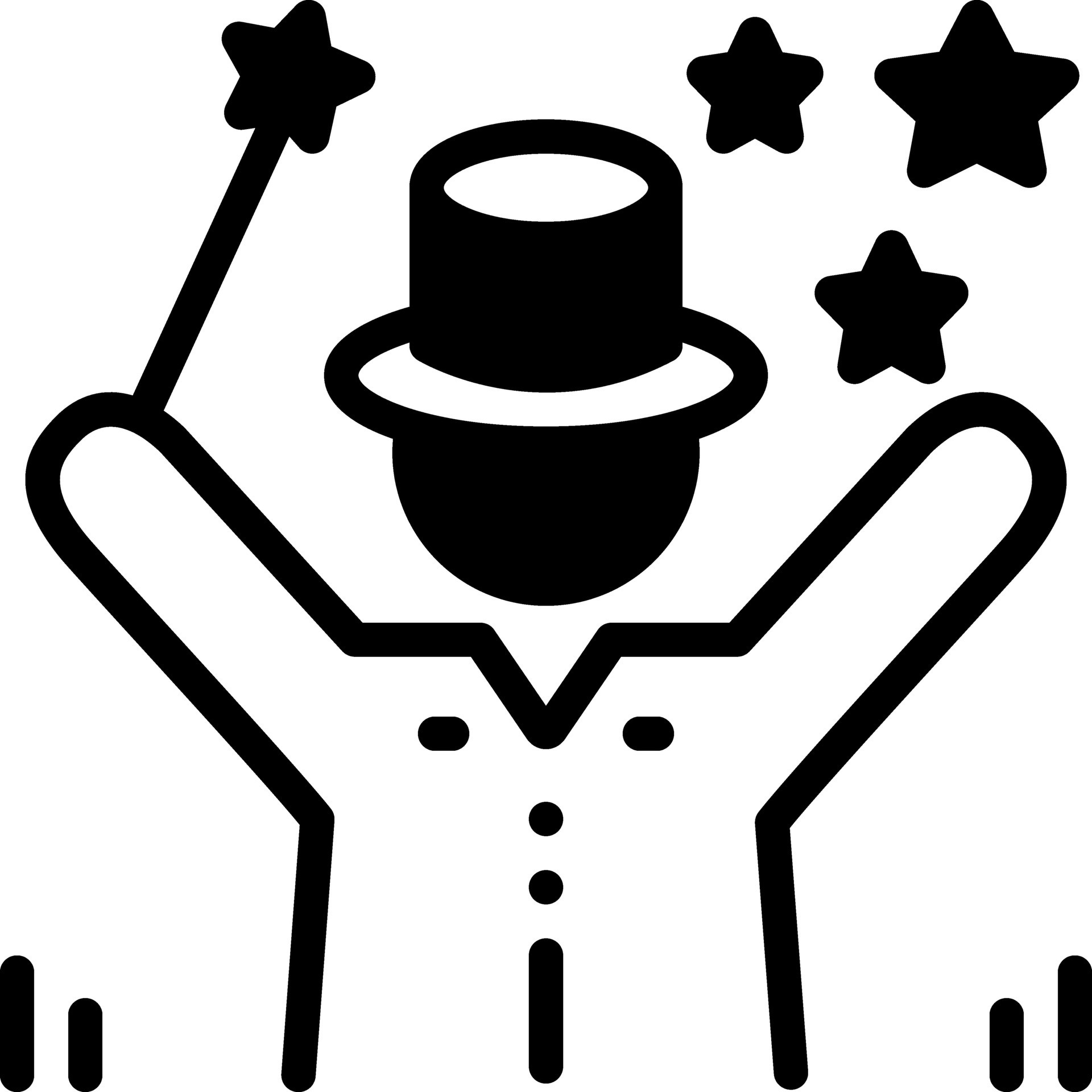 solid icon for magic 24883067 Vector Art at Vecteezy