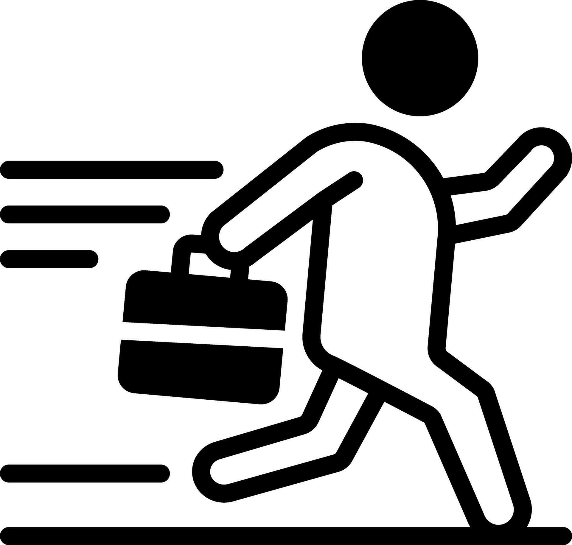 solid icon for run 24883592 Vector Art at Vecteezy