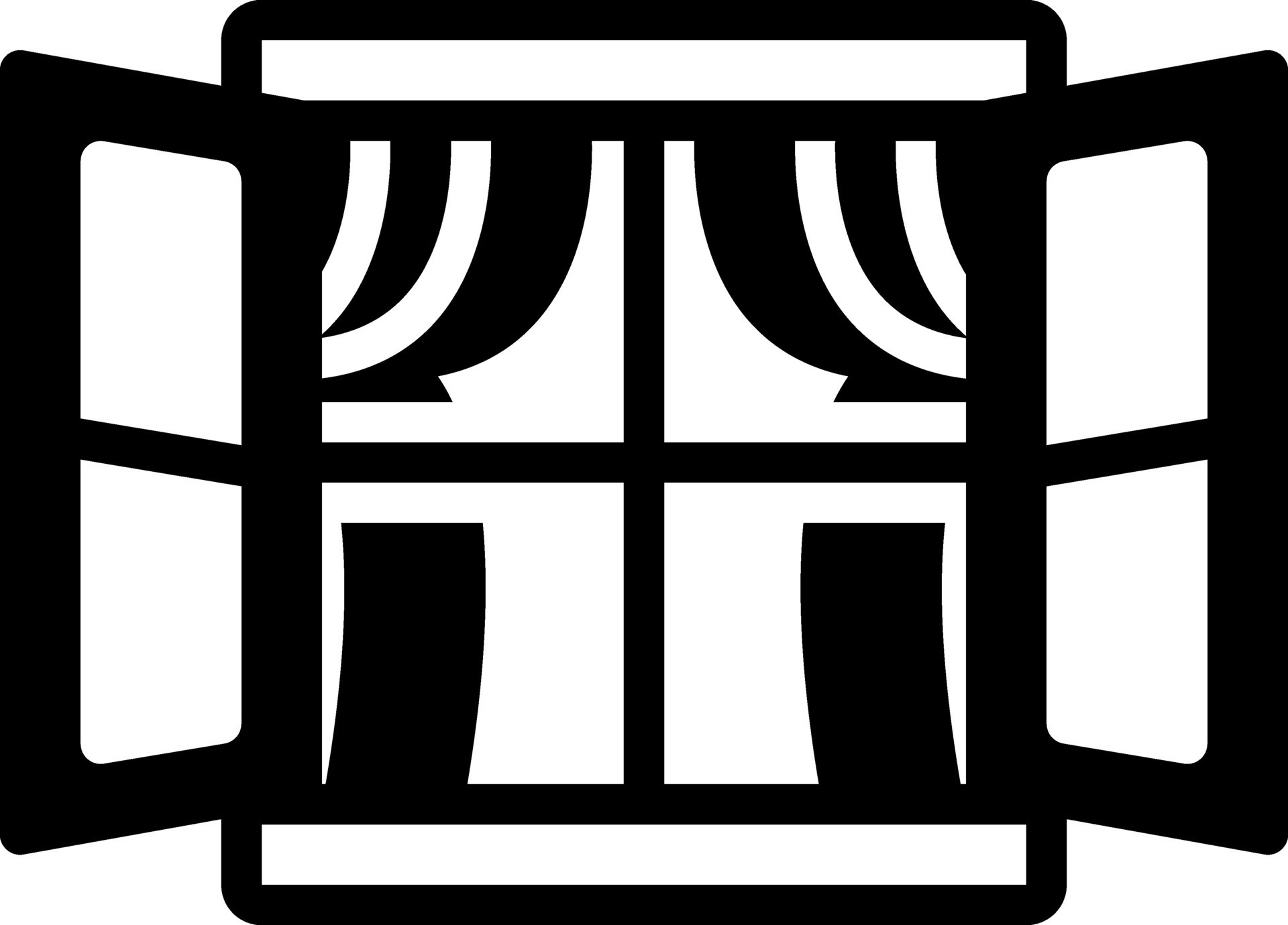 solid icon for window 24883627 Vector Art at Vecteezy