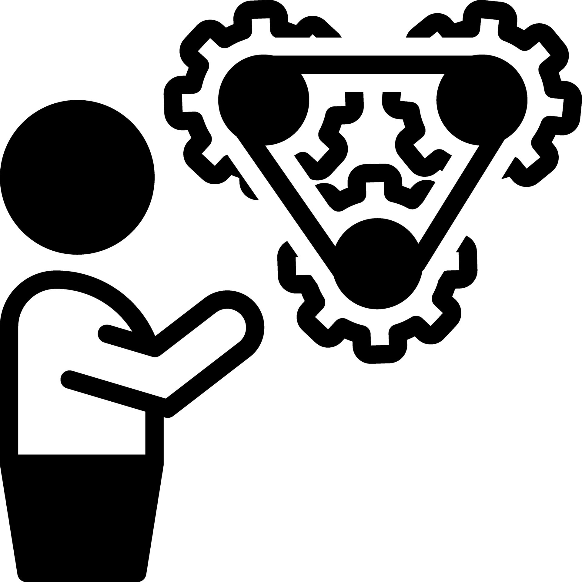 solid icon for services 24883638 Vector Art at Vecteezy