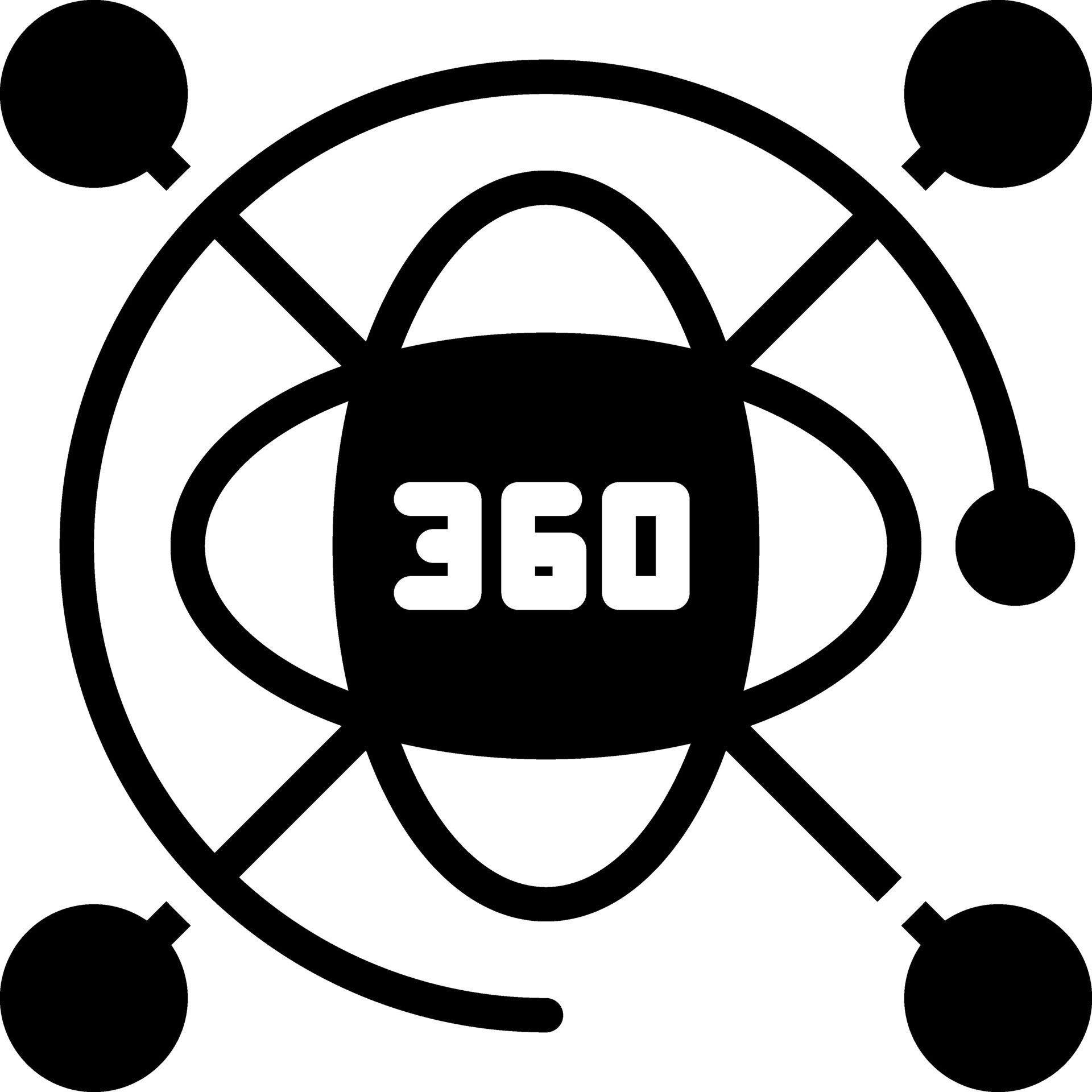 solid icon for all view 24883650 Vector Art at Vecteezy