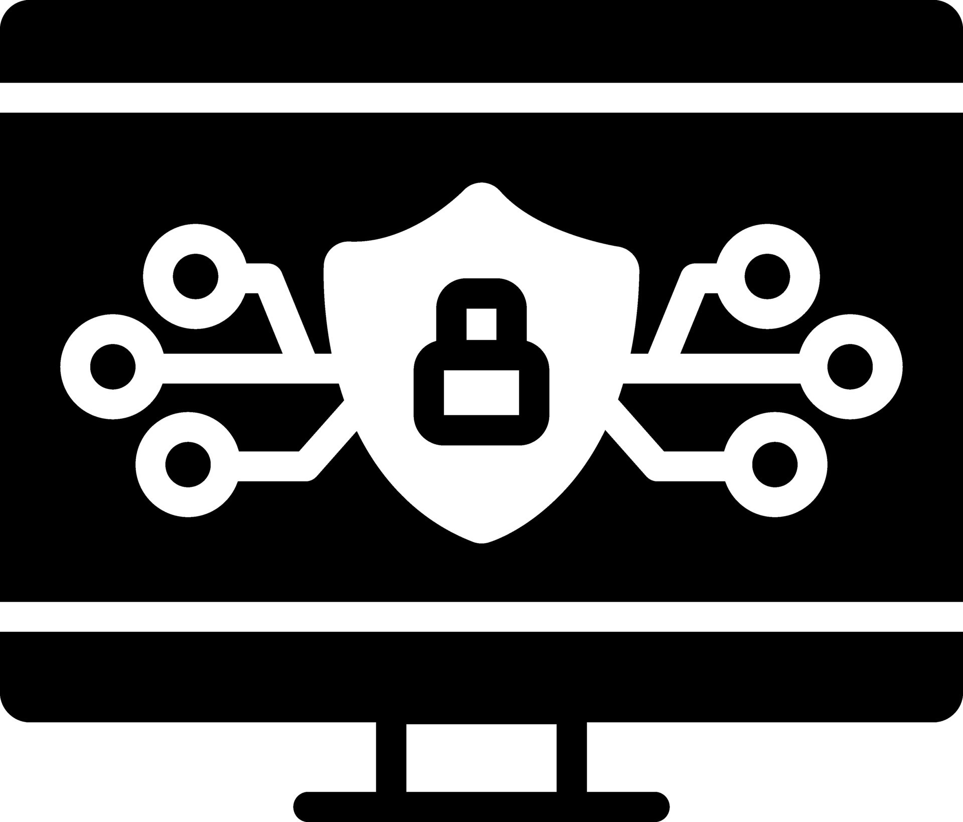 solid icon for secure 24884707 Vector Art at Vecteezy
