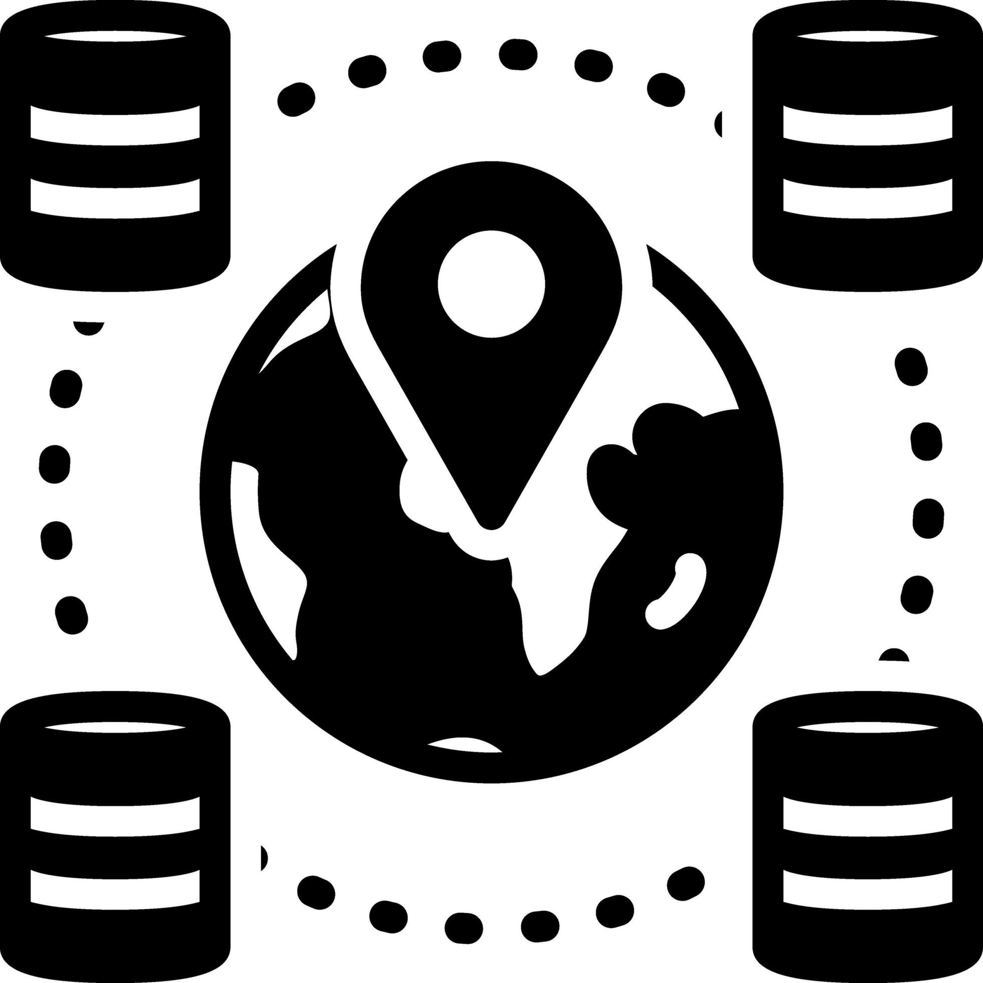 solid icon for geospatial 24885005 Vector Art at Vecteezy