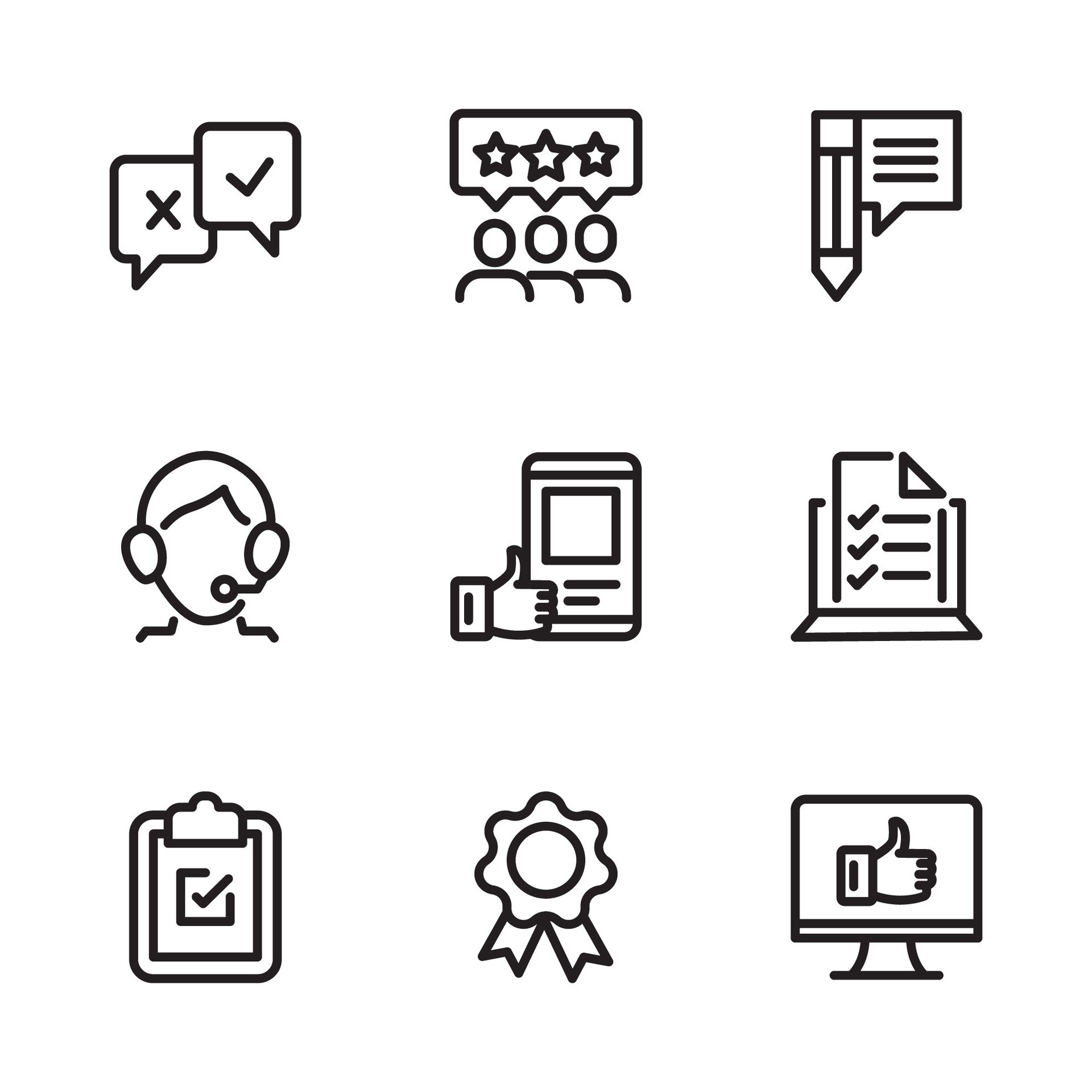 set icon line feedback, rating. vector illustration 24887829 Vector Art ... set icon line feedback, rating. vector illustration 24887829 Vector Art ...