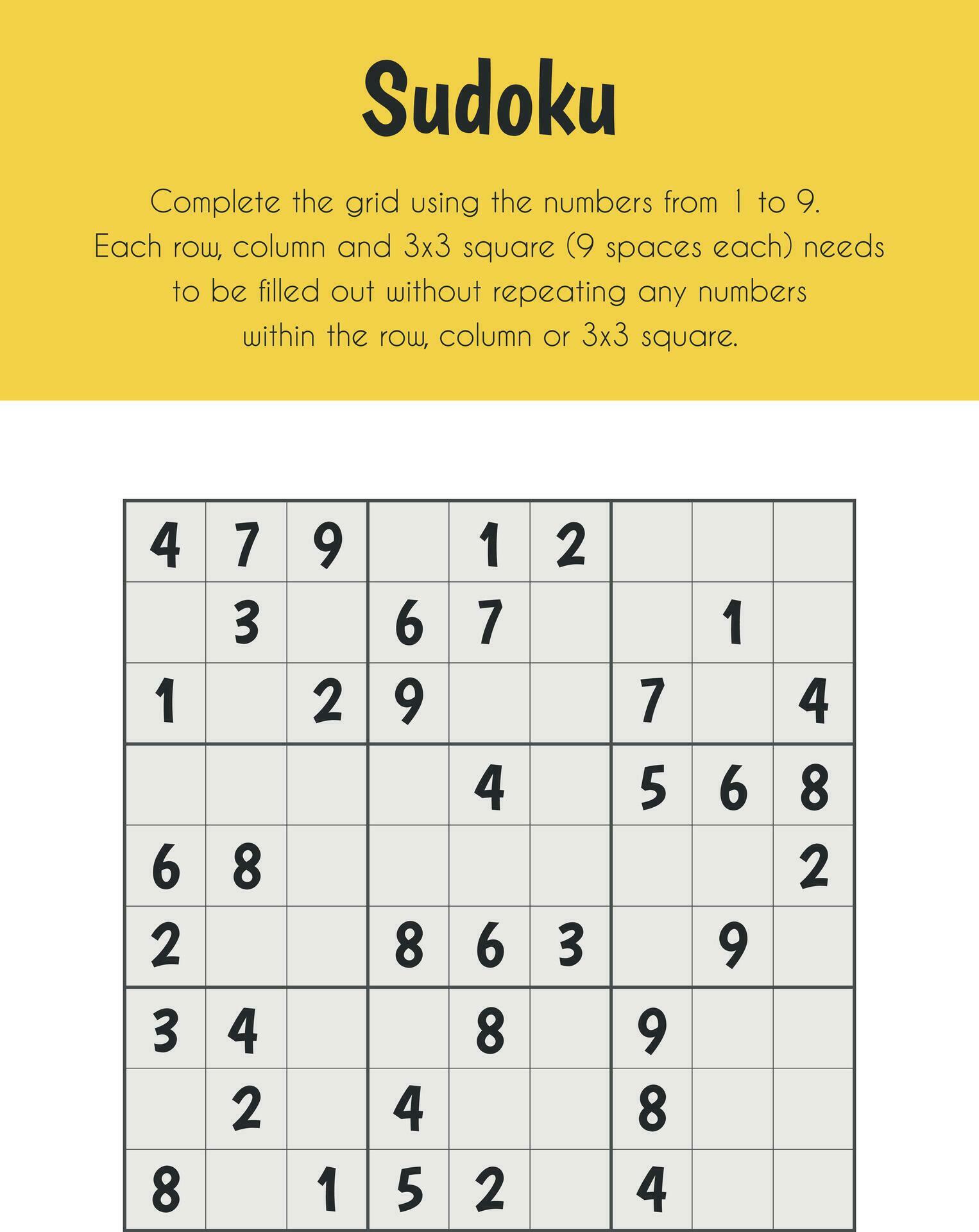 Sudoku Educational Sheet. Primary module for Numerical Ability. 5-6 ...