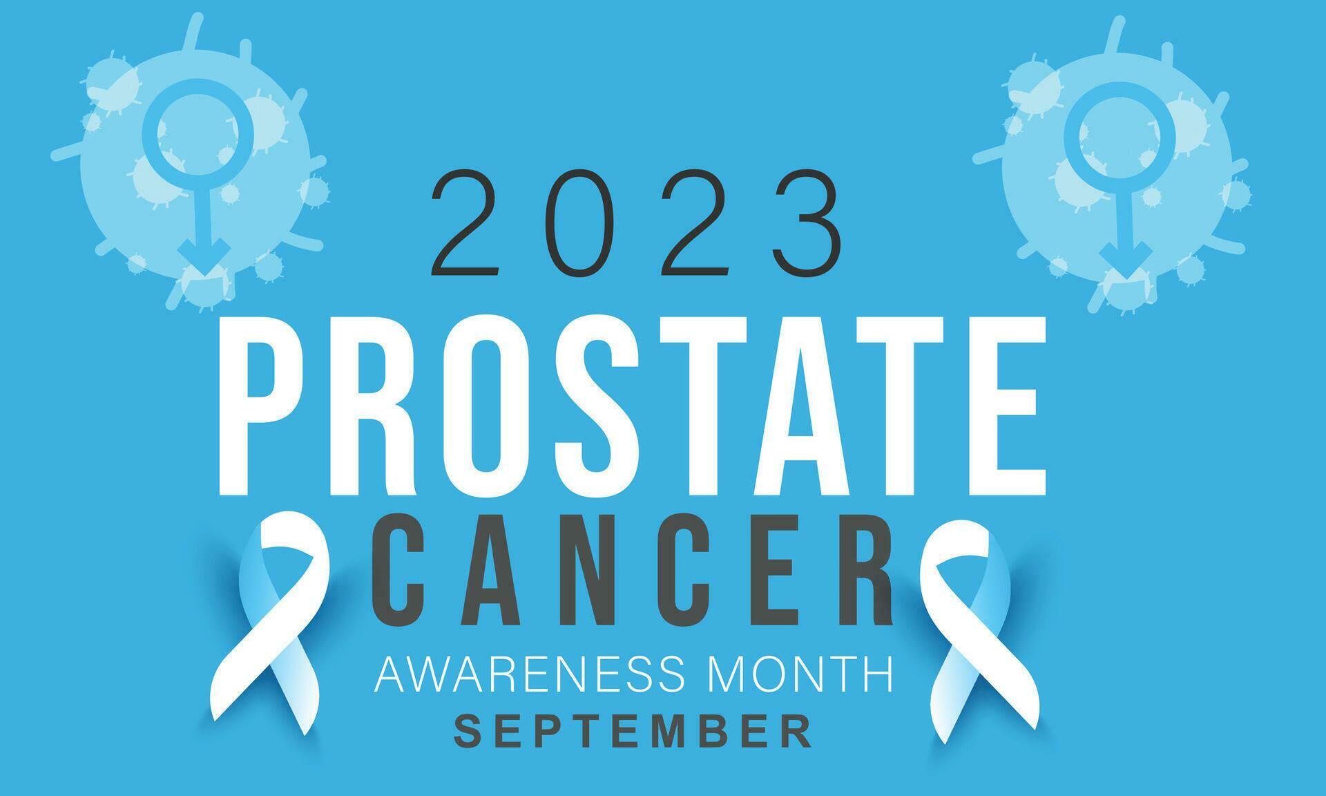 Prostate Cancer Awareness Month Background Banner Card Poster