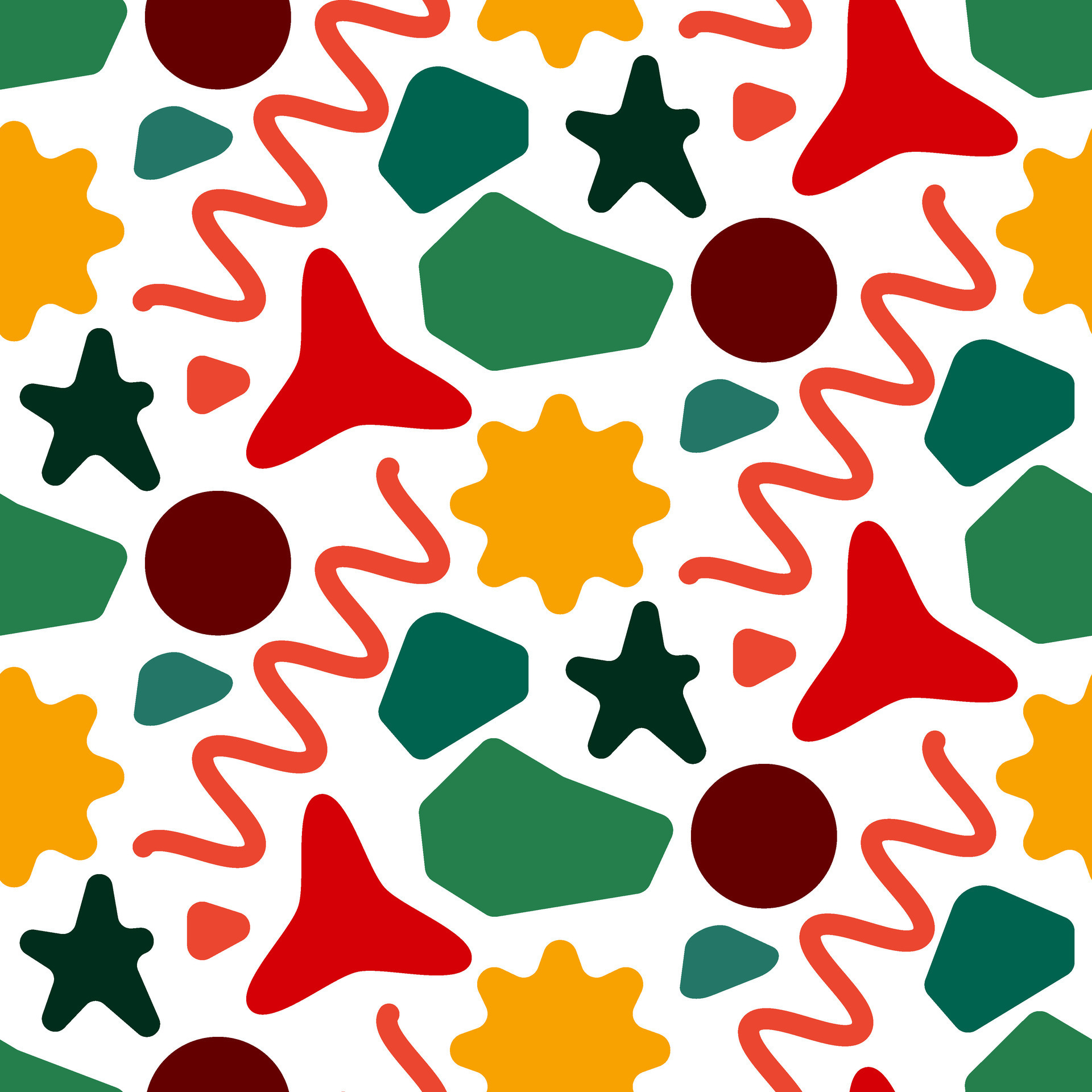 Cute Abstract Background Of Different Colors Triangle Star Flower