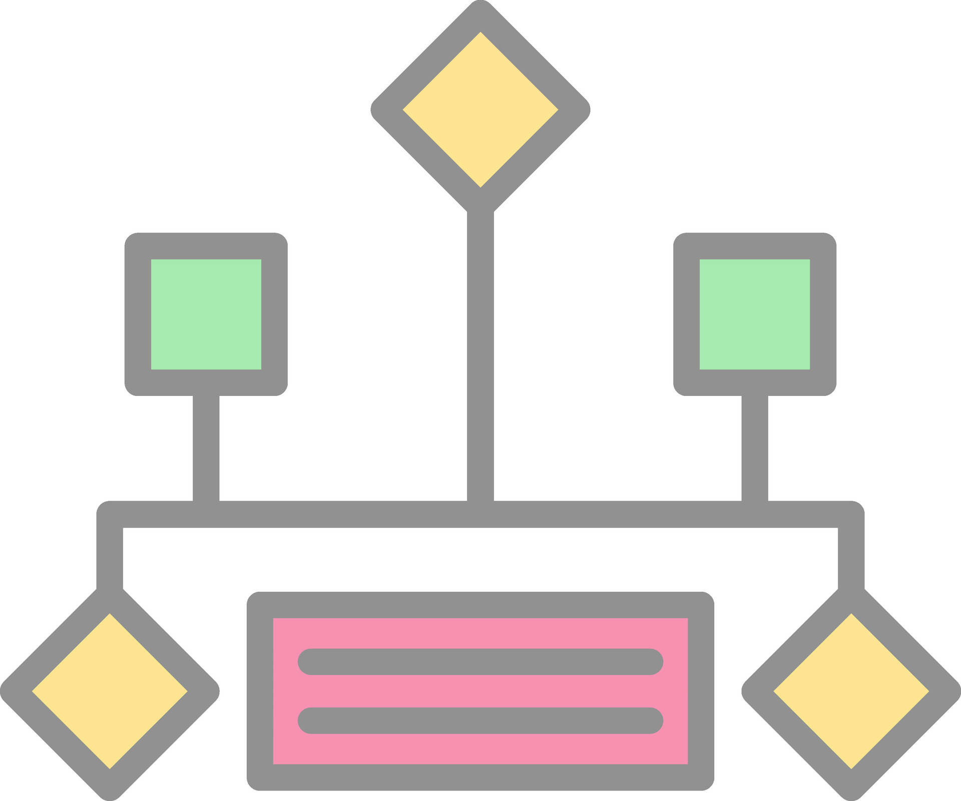 Hierarchical Structure Vector Icon Design 24895844 Vector Art At Vecteezy