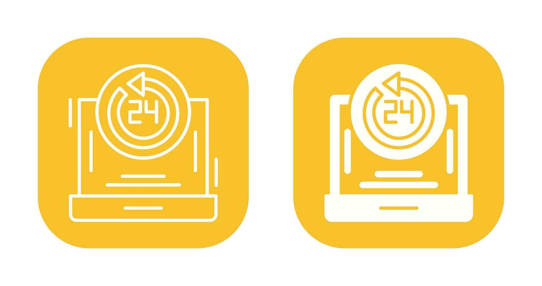 icono de vector de soporte 24h 24898452 Vector en Vecteezy