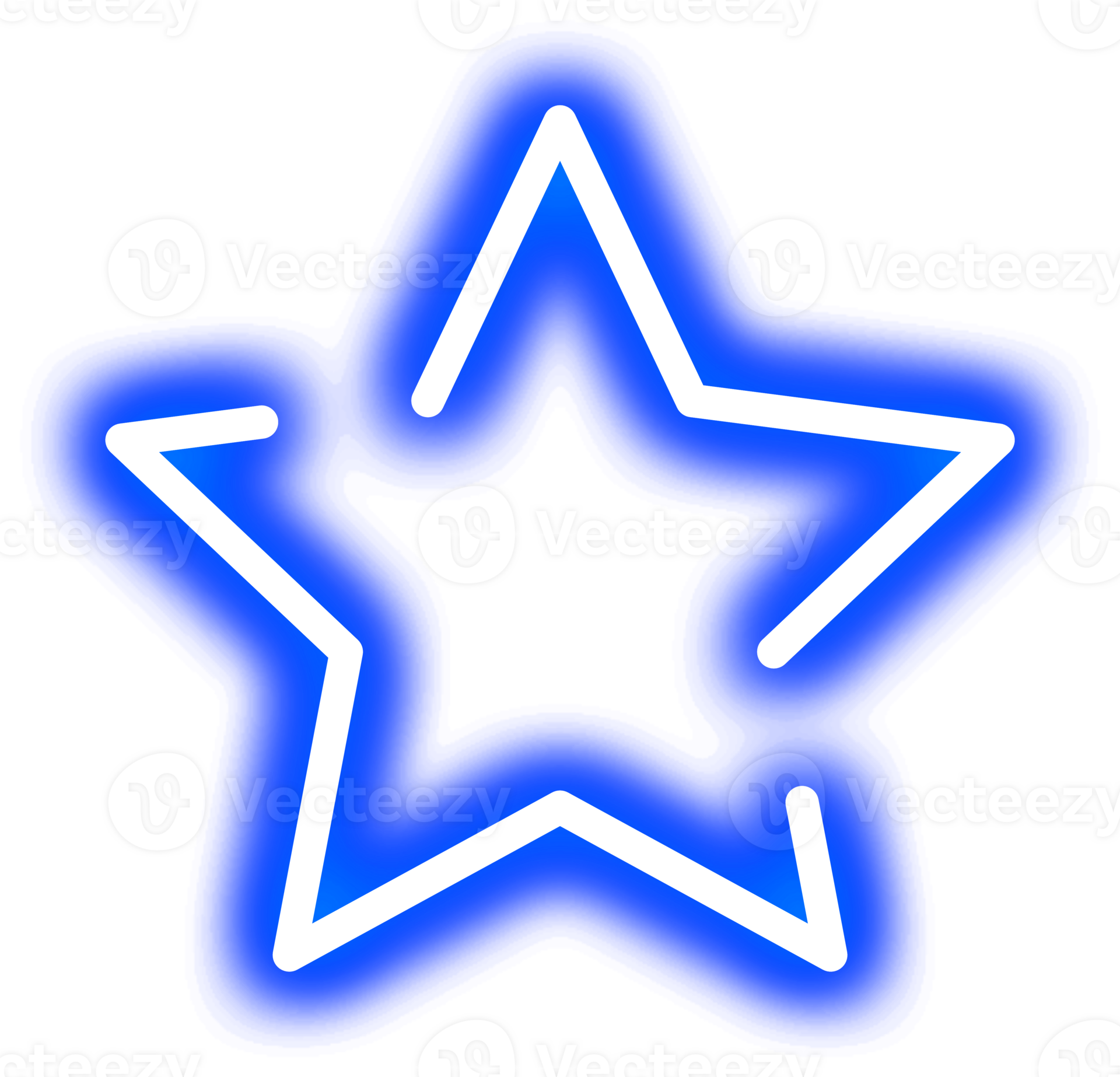 Glowing Neon Star 24913071 PNG