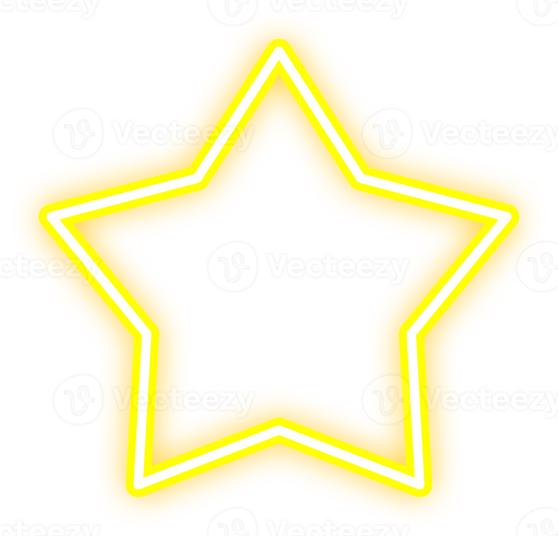 Fruit Glowing Neon Yellow Star 24913077 PNG