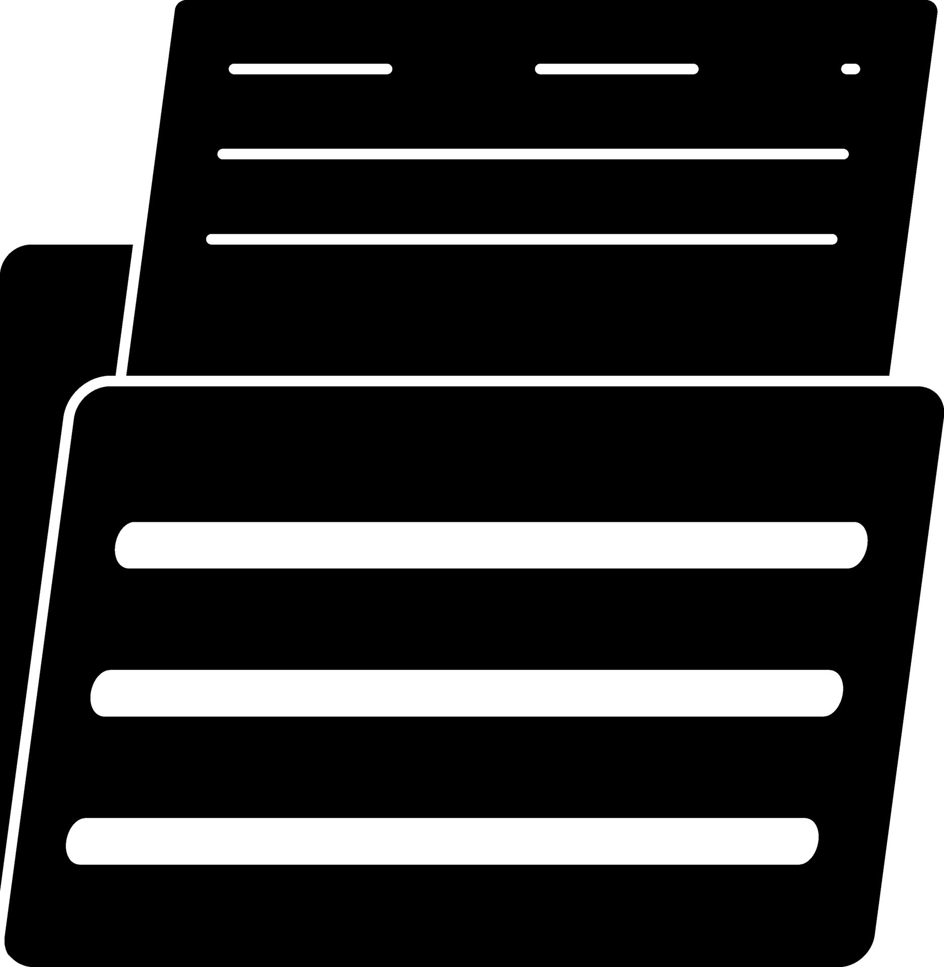 File Folder With Paper. 24915484 Vector Art At Vecteezy