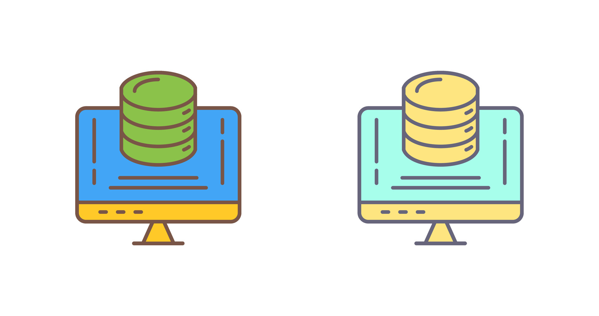 Data Storage Vector Icon 24920367 Vector Art At Vecteezy
