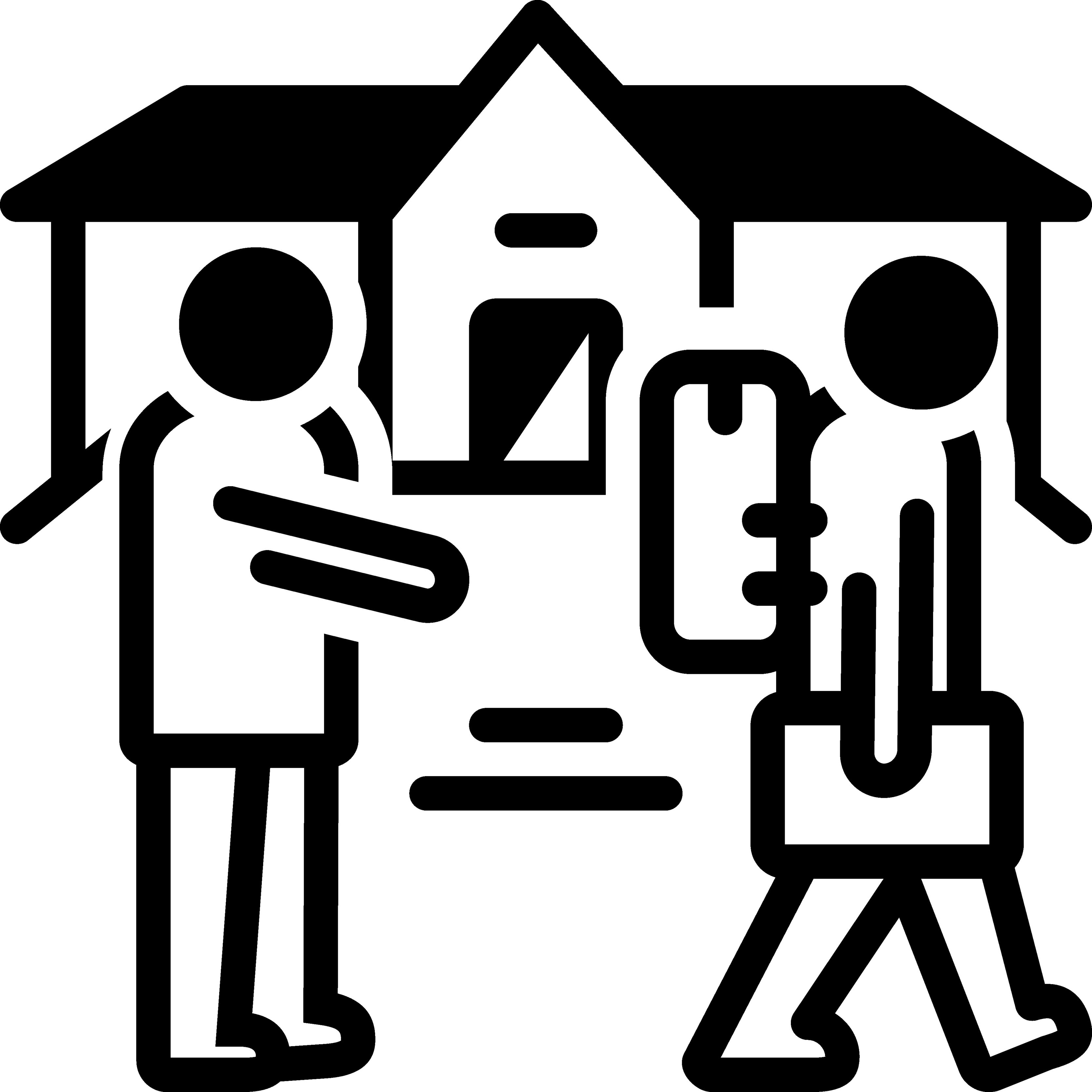 solid icon for eviction 24921089 Vector Art at Vecteezy