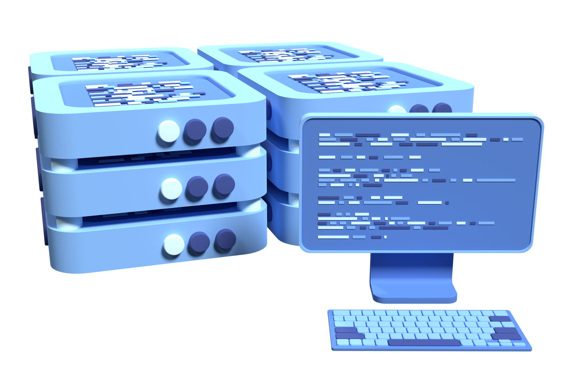 Cloud Data Center With Hosting Servers Computer Technology Network