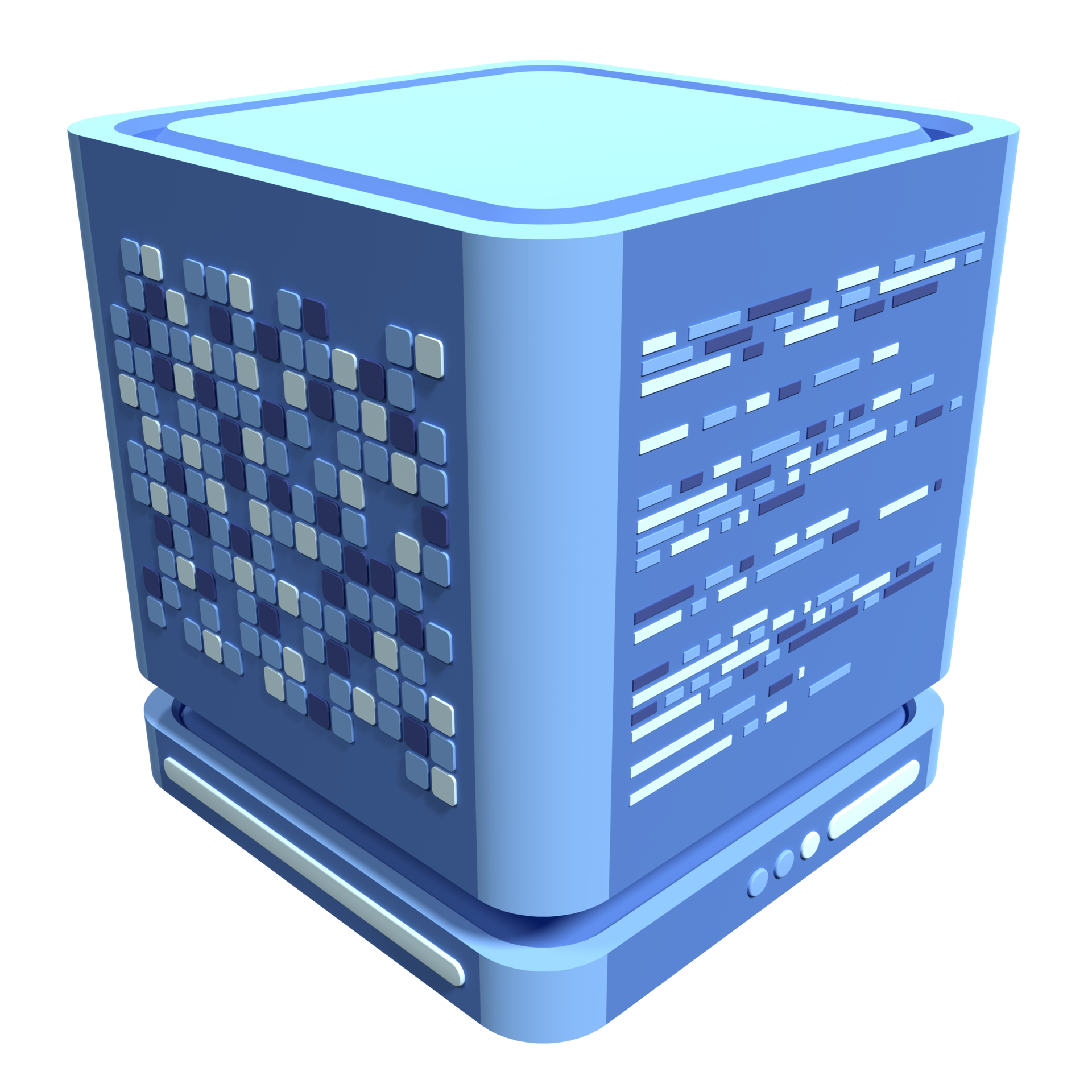 3d Server Icon Computer Server 3d Render Icon Cloud Computing 3d