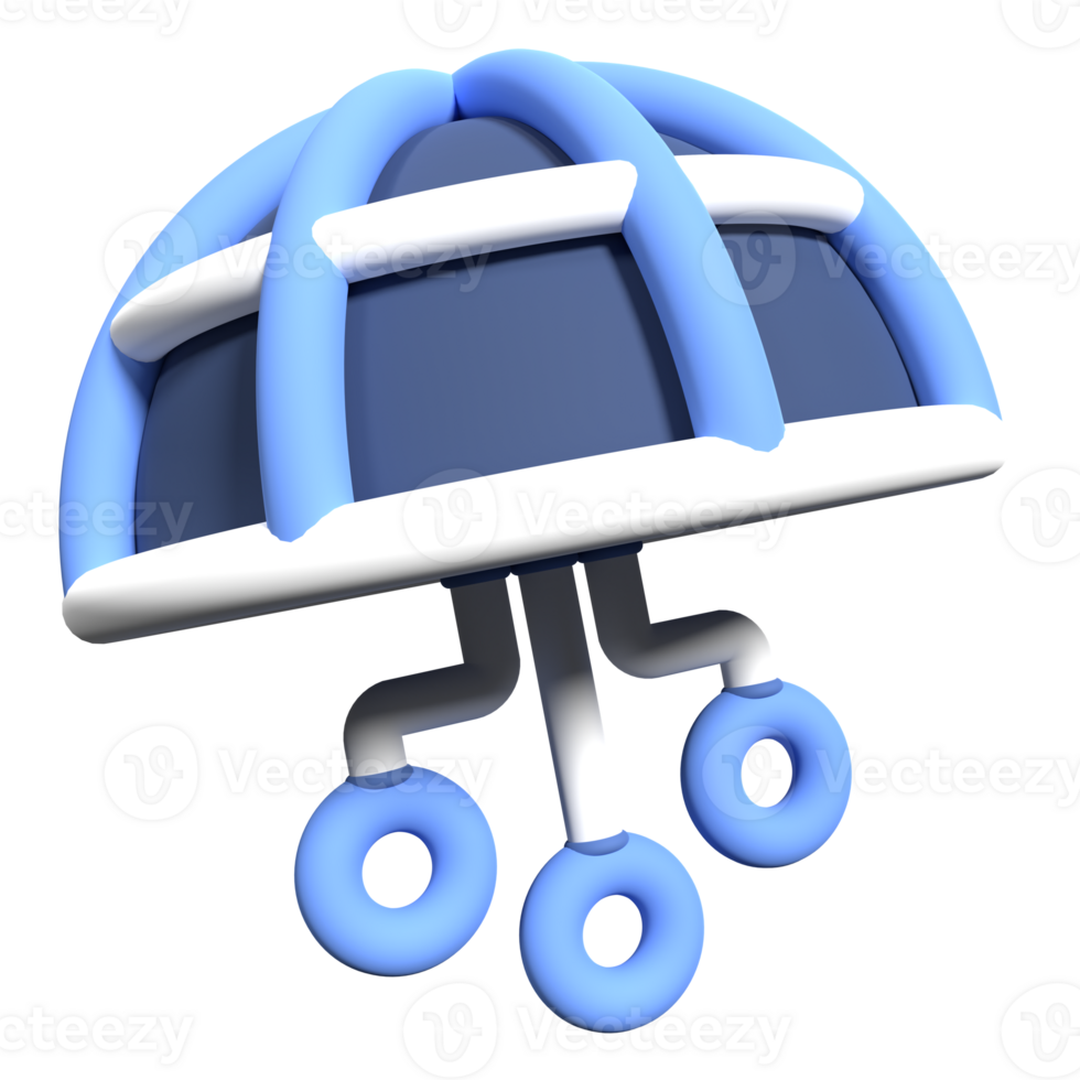 Cloud computing technology. Cloud data center with hosting server. Cloud service 3d rendering ...