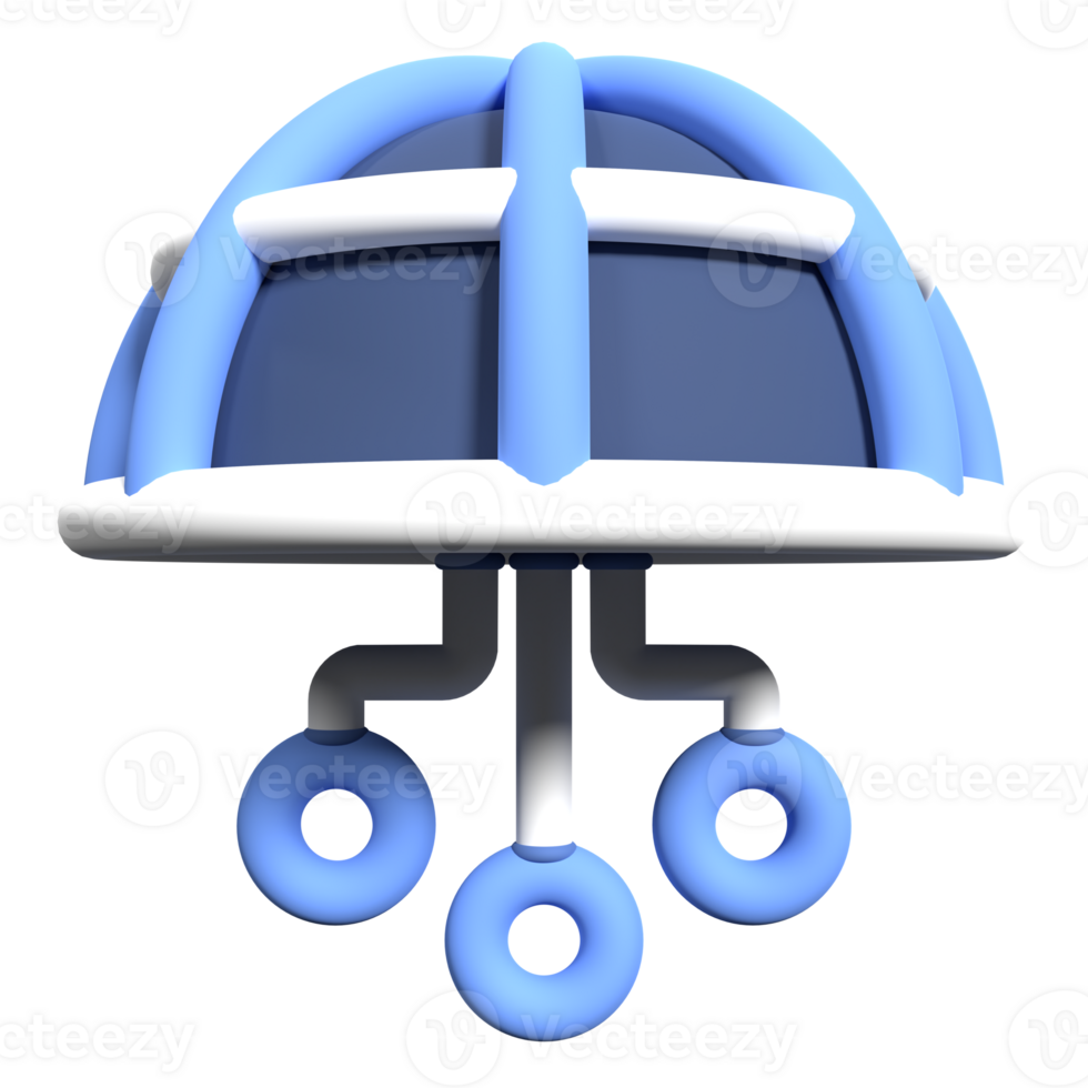 Cloud computing technology. Cloud data center with hosting server. Cloud service 3d rendering ...