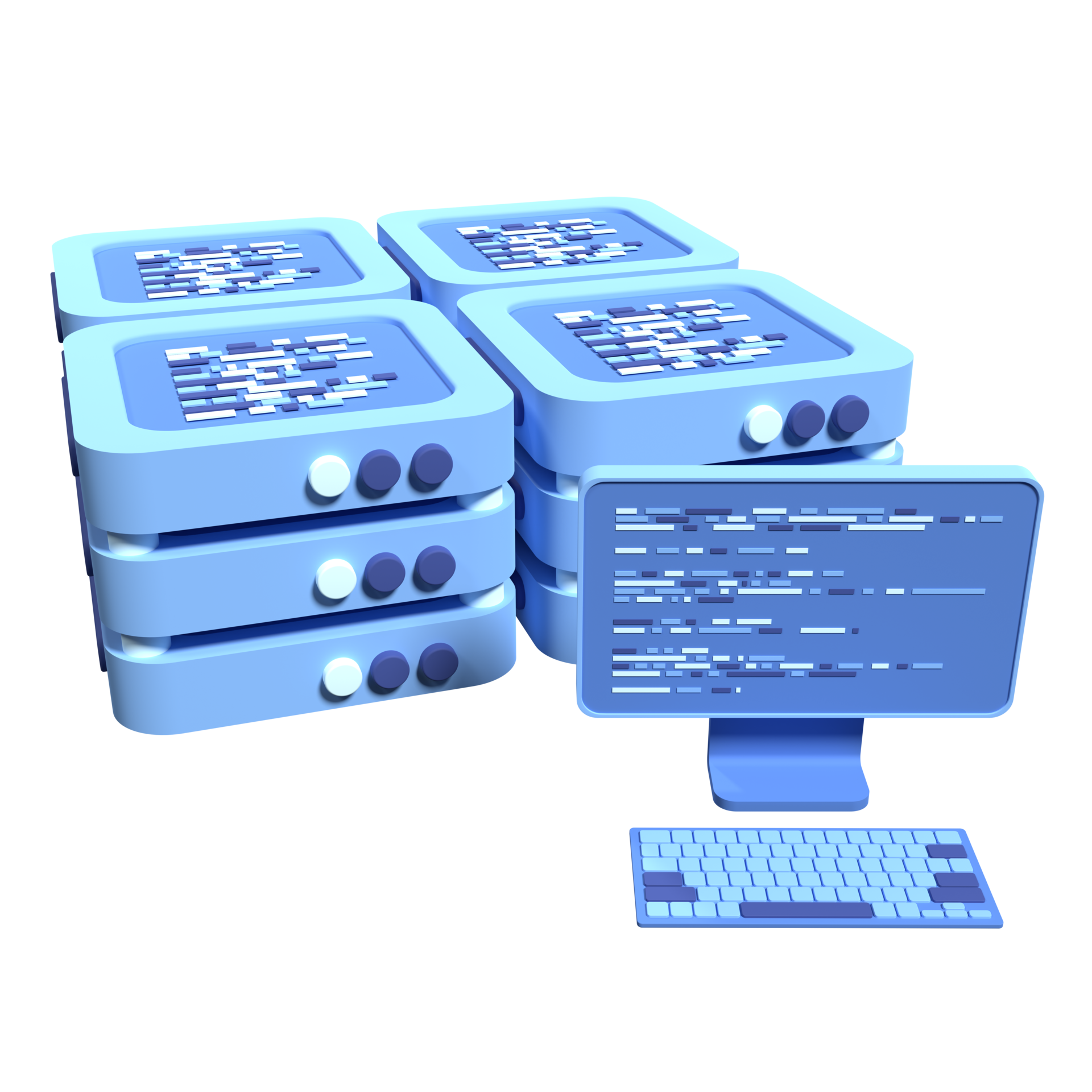 Cloud Data Center With Hosting Servers Computer Technology Network