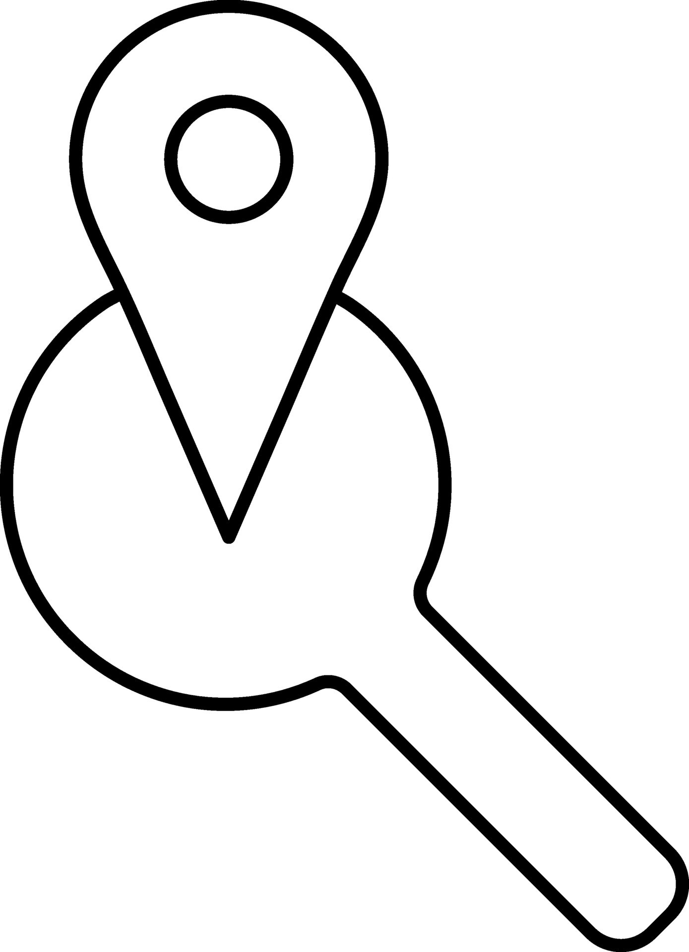 Line art, location finder icon with map pin. 24923147 Vector Art at ... Line art, location finder icon with map pin. 24923147 Vector Art at ...