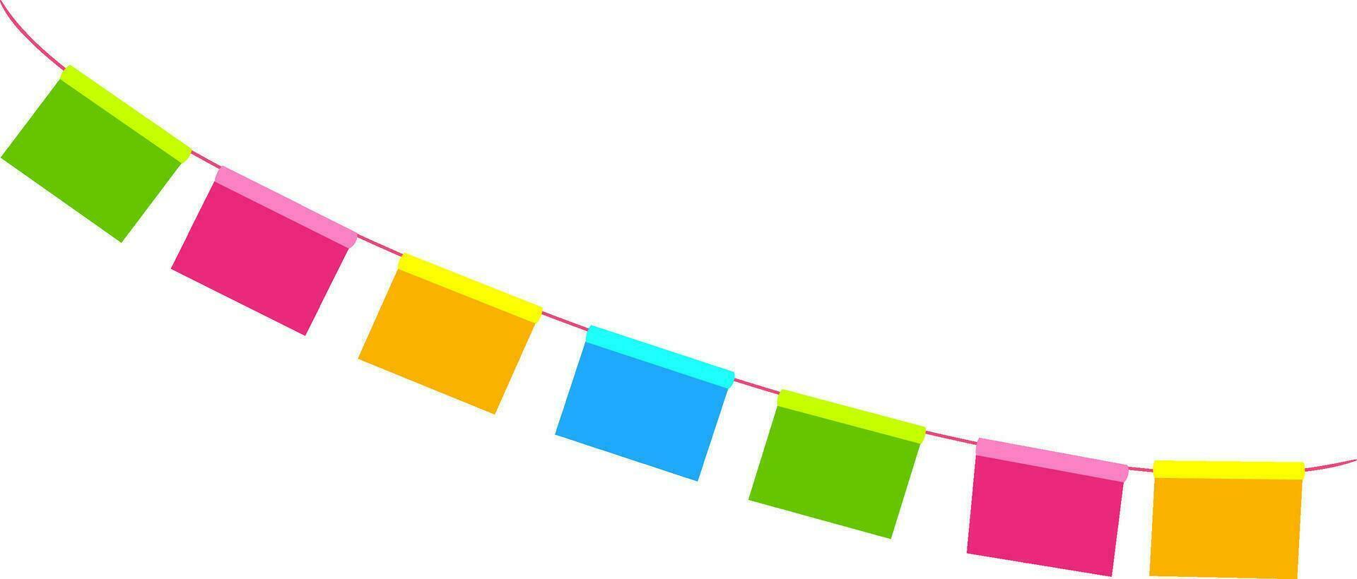 Glossy colorful bunting flags design. 24925502 Vector Art at Vecteezy