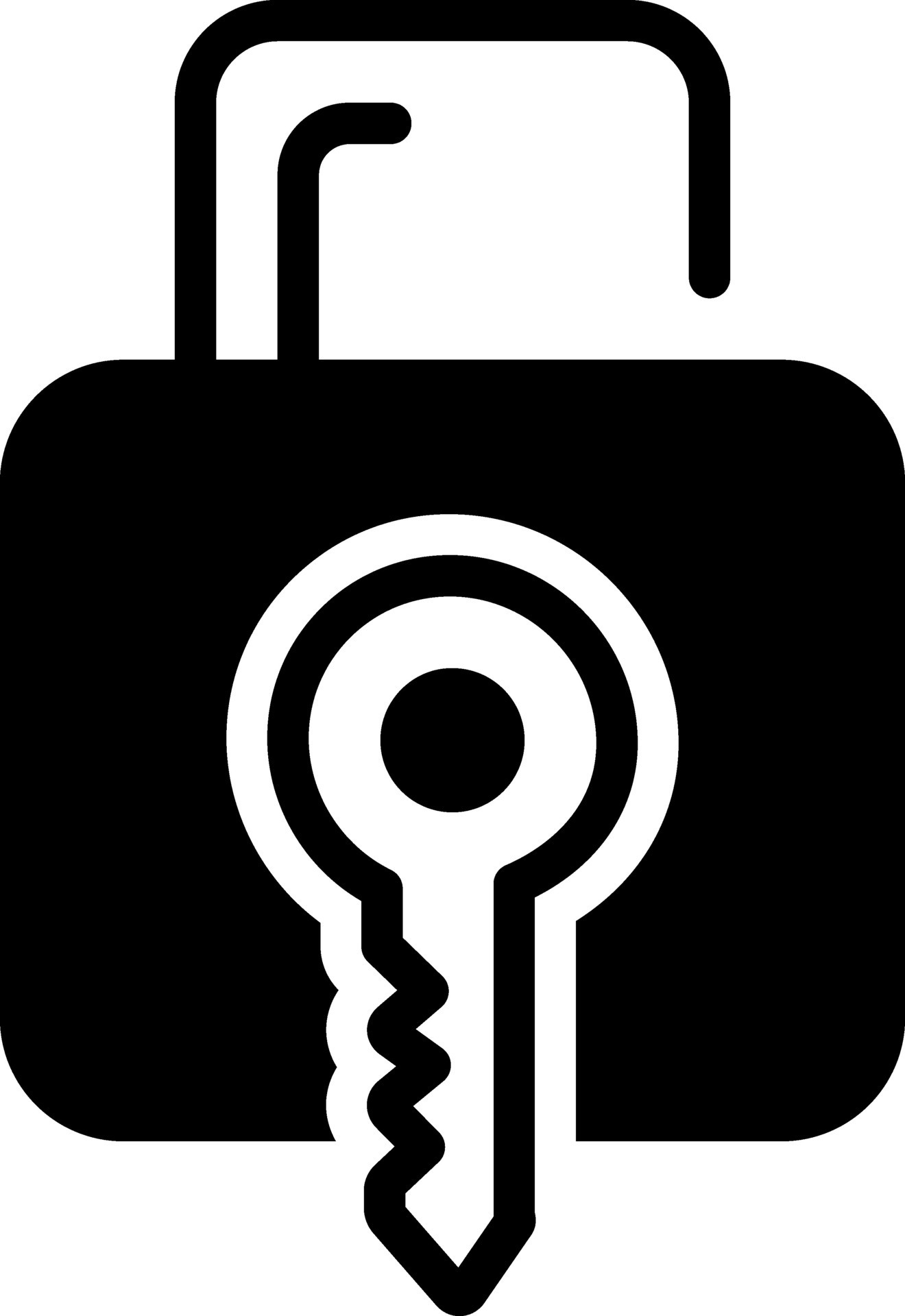 solid icon for keylock 24927322 Vector Art at Vecteezy