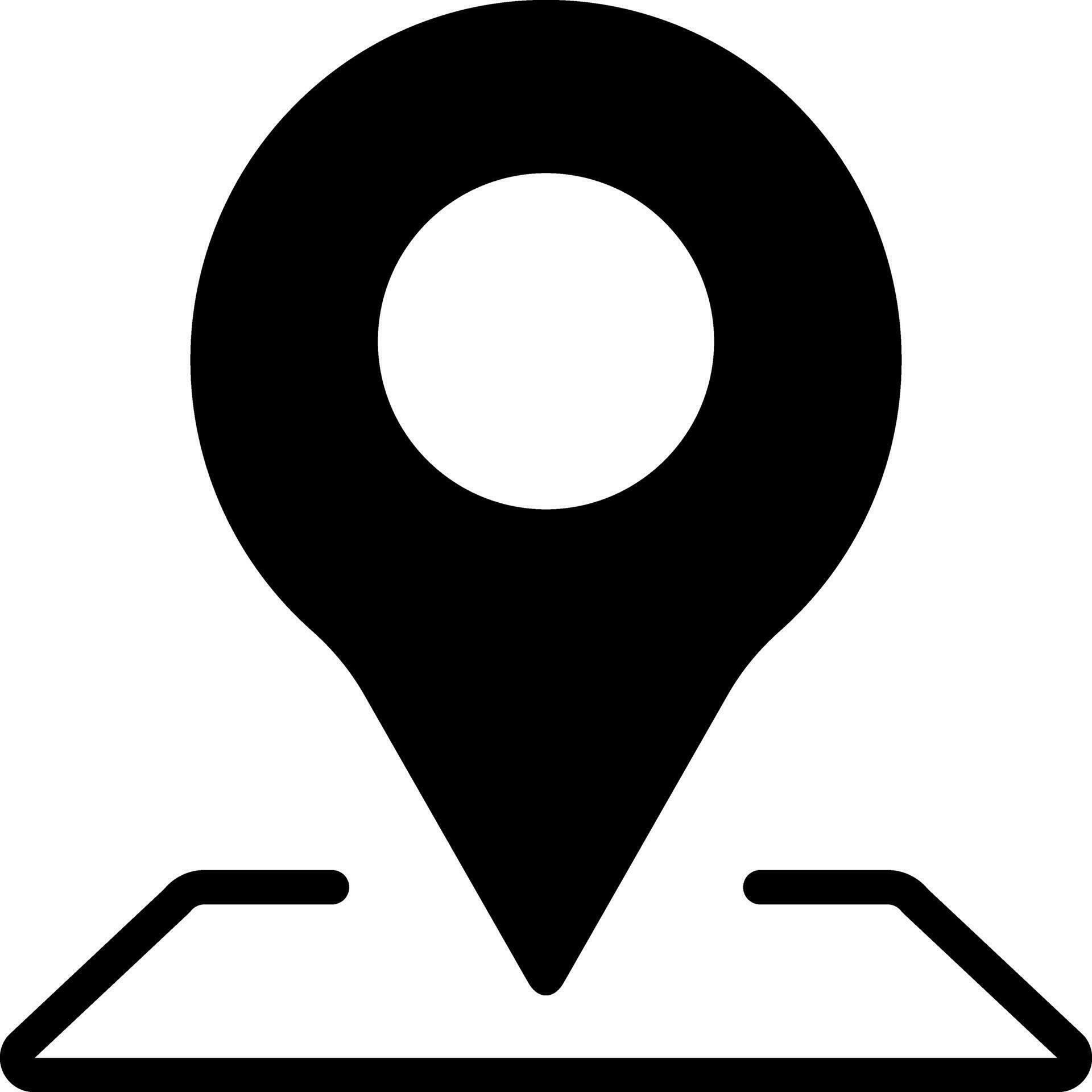 solid icon for map location 24927323 Vector Art at Vecteezy