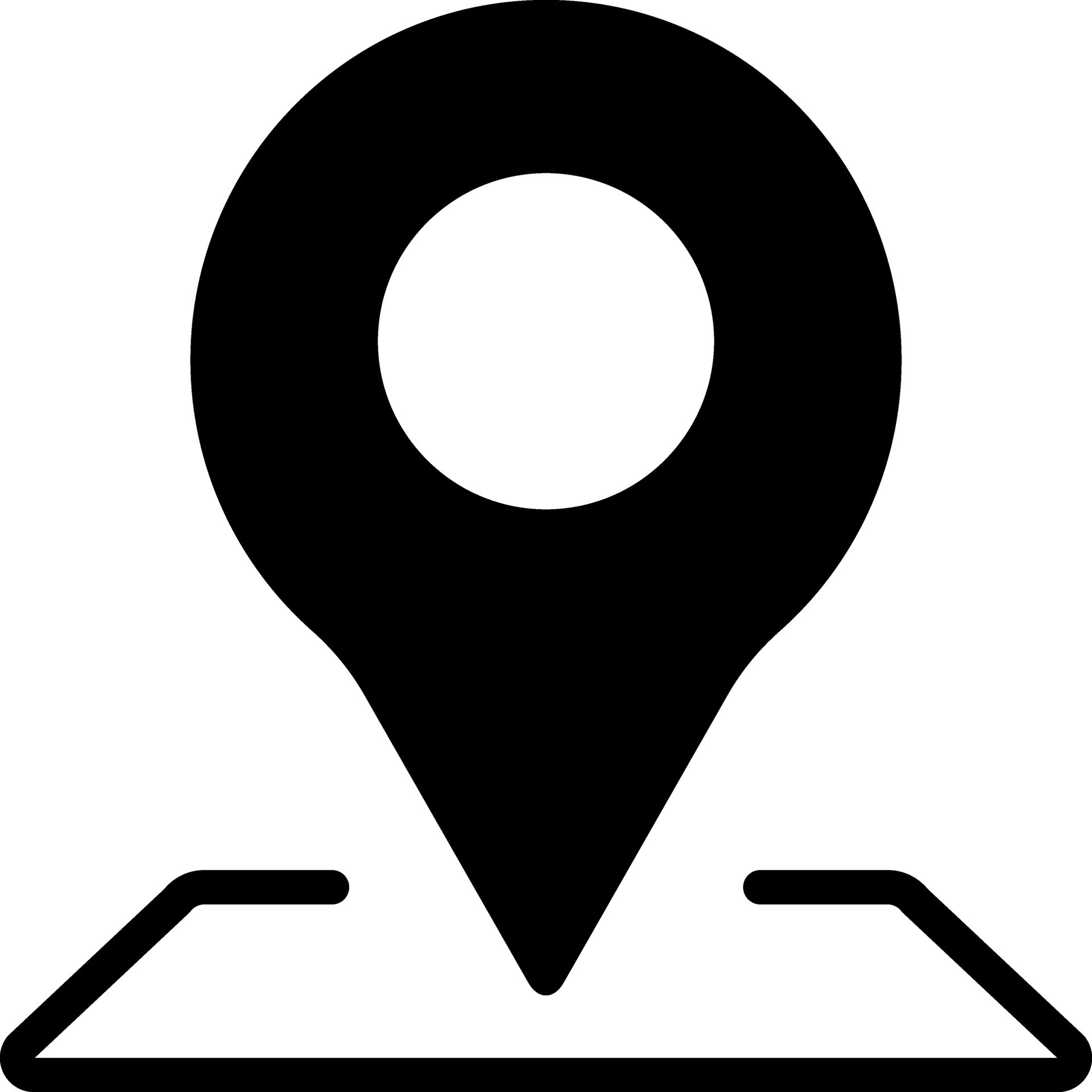 solid icon for map location 24927323 Vector Art at Vecteezy