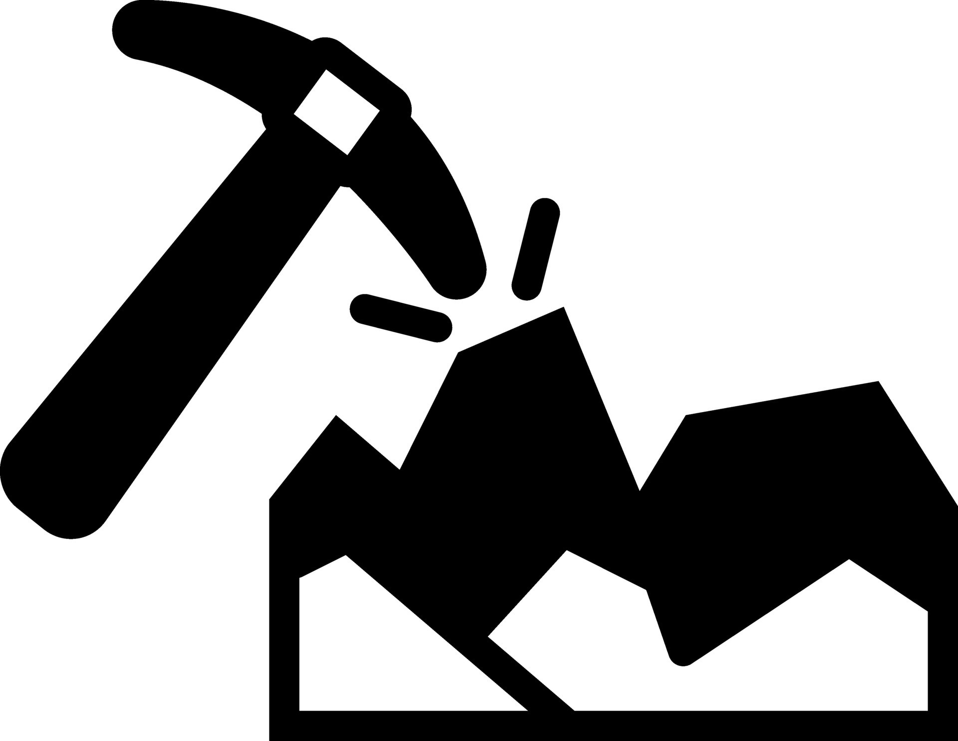 solid icon for mining 24928993 Vector Art at Vecteezy