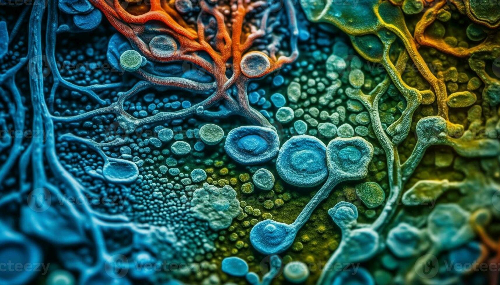 High Scale Magnification Reveals Abstract Molecular Structure Of Cancer