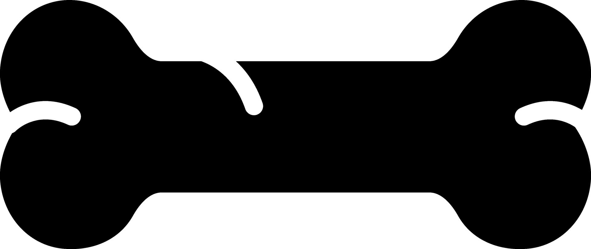 solid icon for bone 24930328 Vector Art at Vecteezy