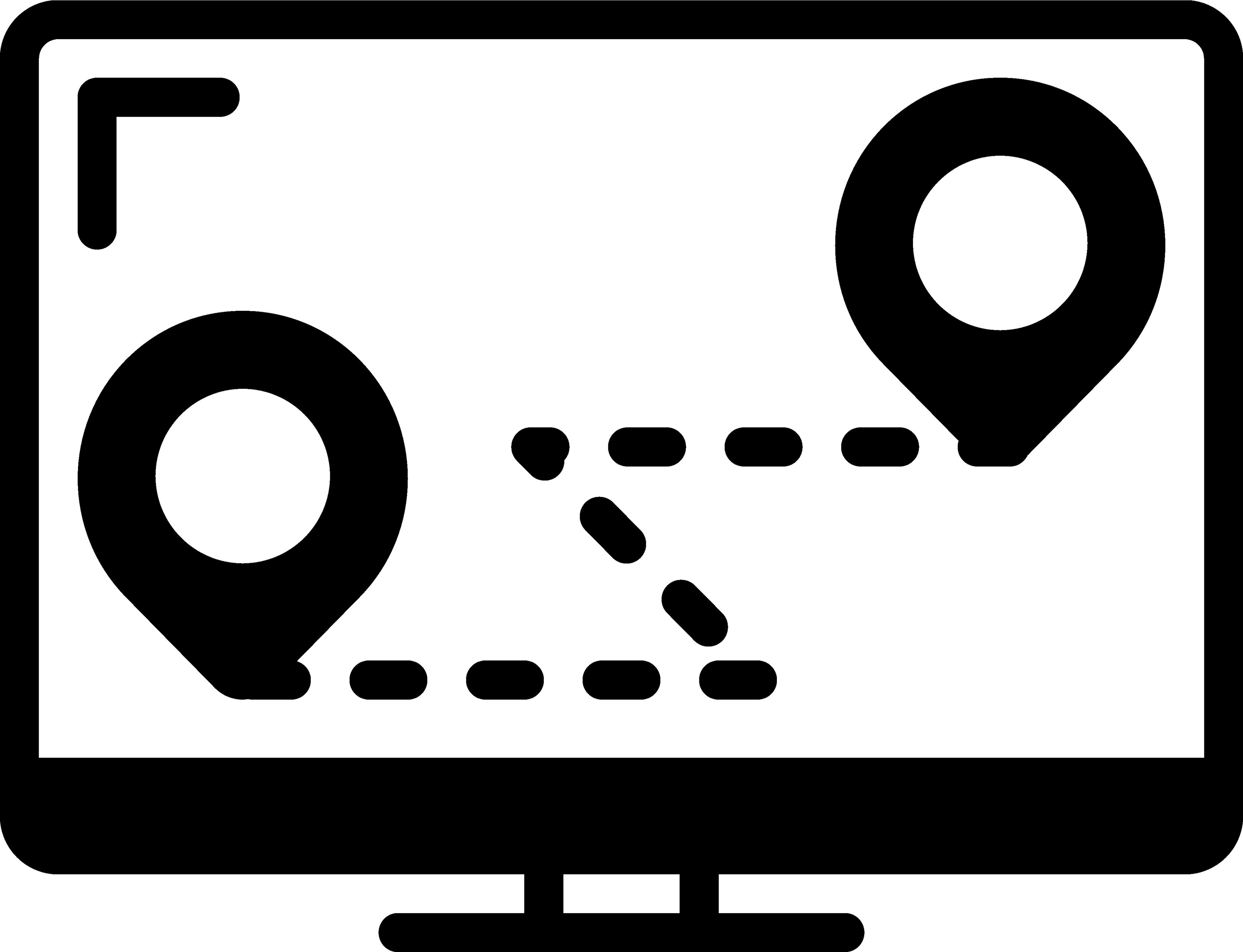 solid icon for route 24930396 Vector Art at Vecteezy