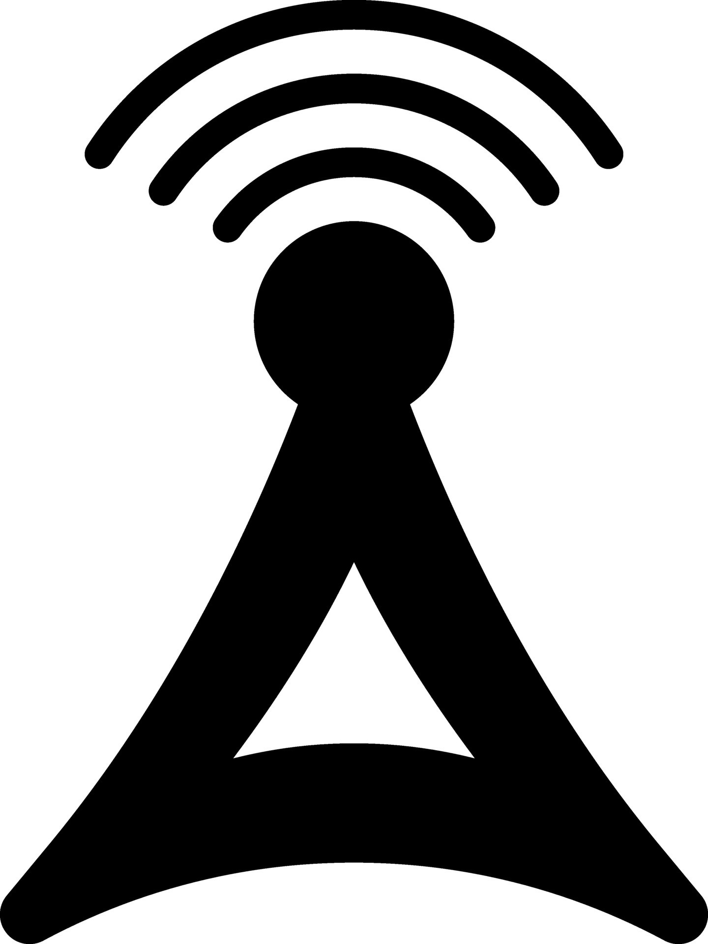 solid icon for wireless 24930537 Vector Art at Vecteezy