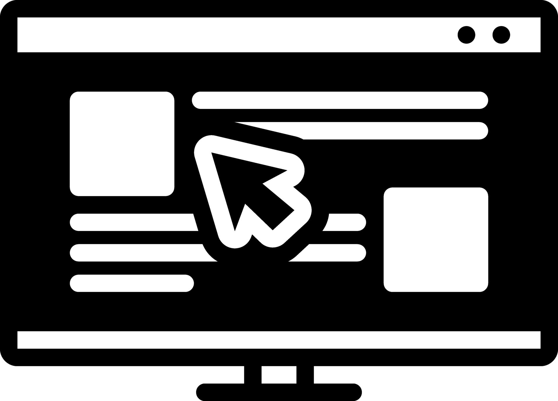 sólido icono para clicable 24930724 Vector en Vecteezy