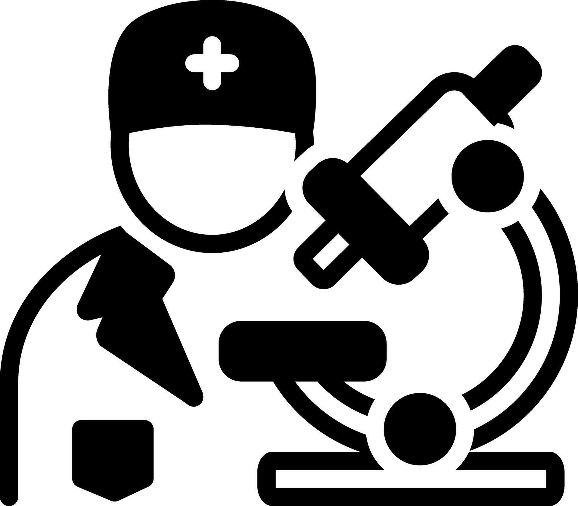 solid icon for pathologist 24930843 Vector Art at Vecteezy