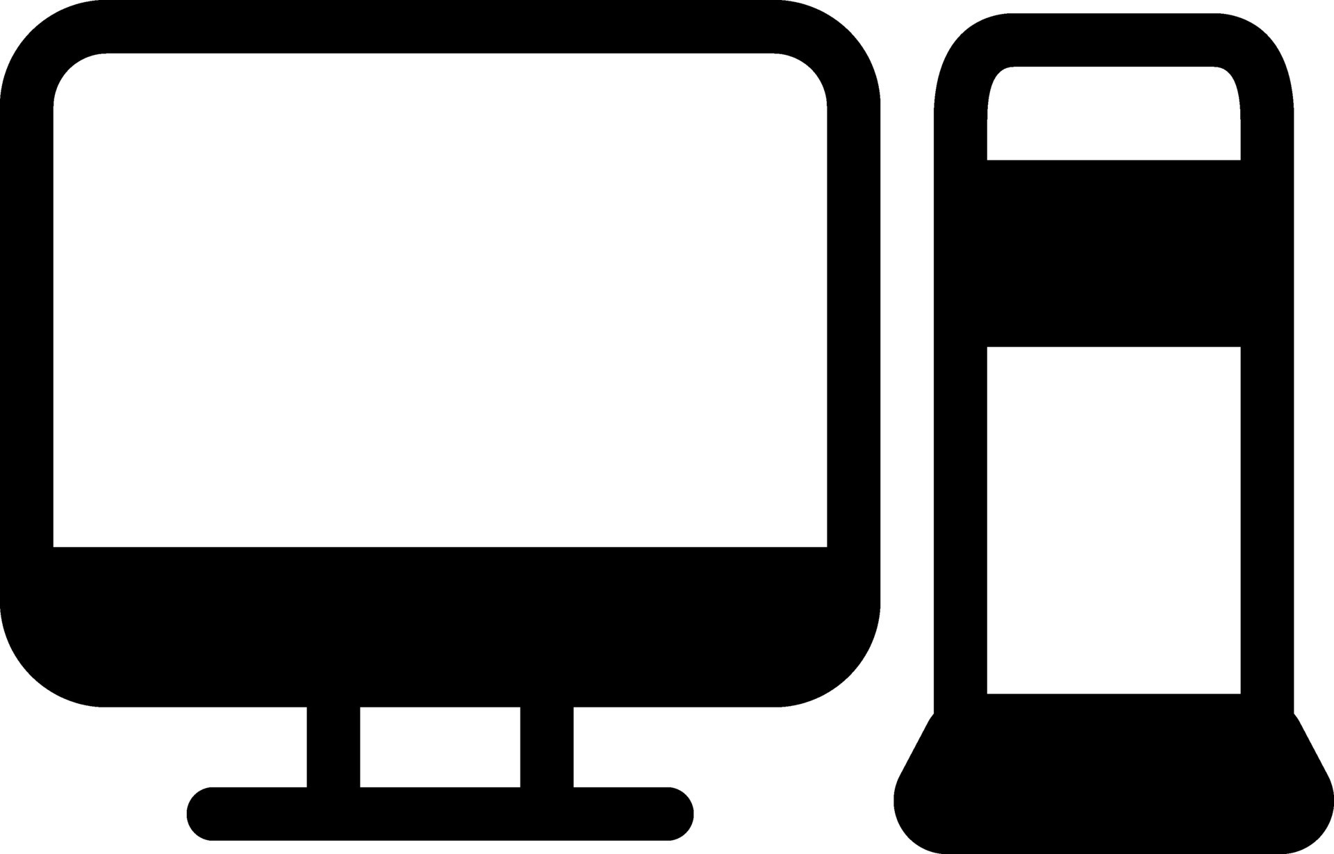 solid icon for computer 24931117 Vector Art at Vecteezy